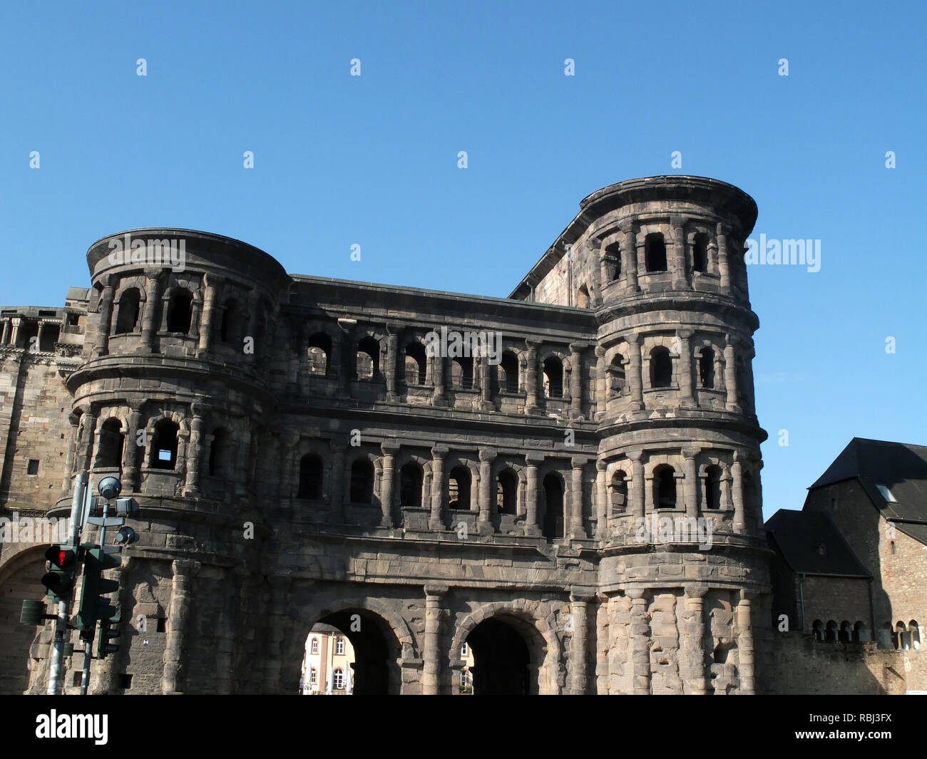 Trier, Germany. The Porta Nigra, UNESCO World heritage Stock Photo - Alamy