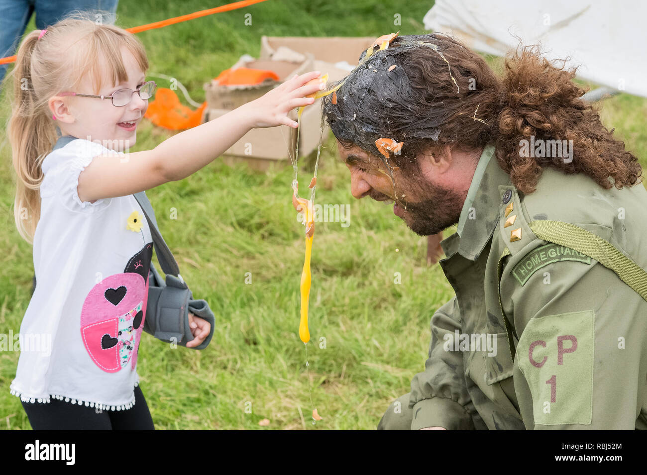 Joel Hicks Acting As Human Target At The World Egg Throwing ...