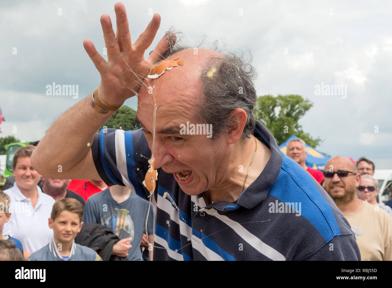 Participant Playing Russian Roulette With Eggs At The World Egg ...
