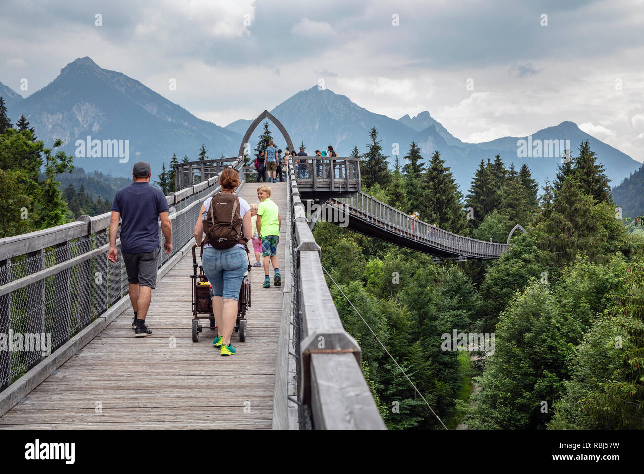 Treetop walk, near Füssen, Bavaria, Germany Stock Photo - Alamy