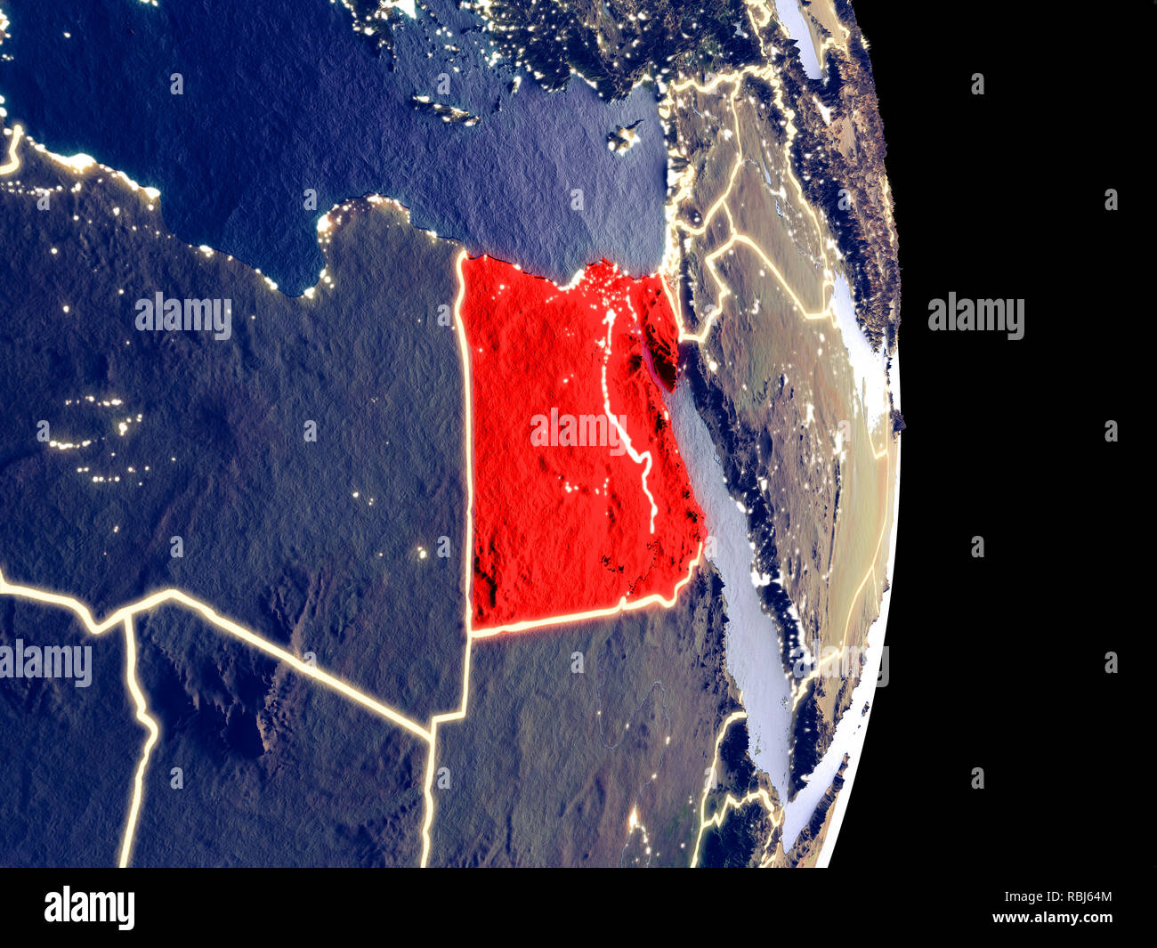 Egypt Satellite Map High Resolution Stock Photography and Images - Alamy