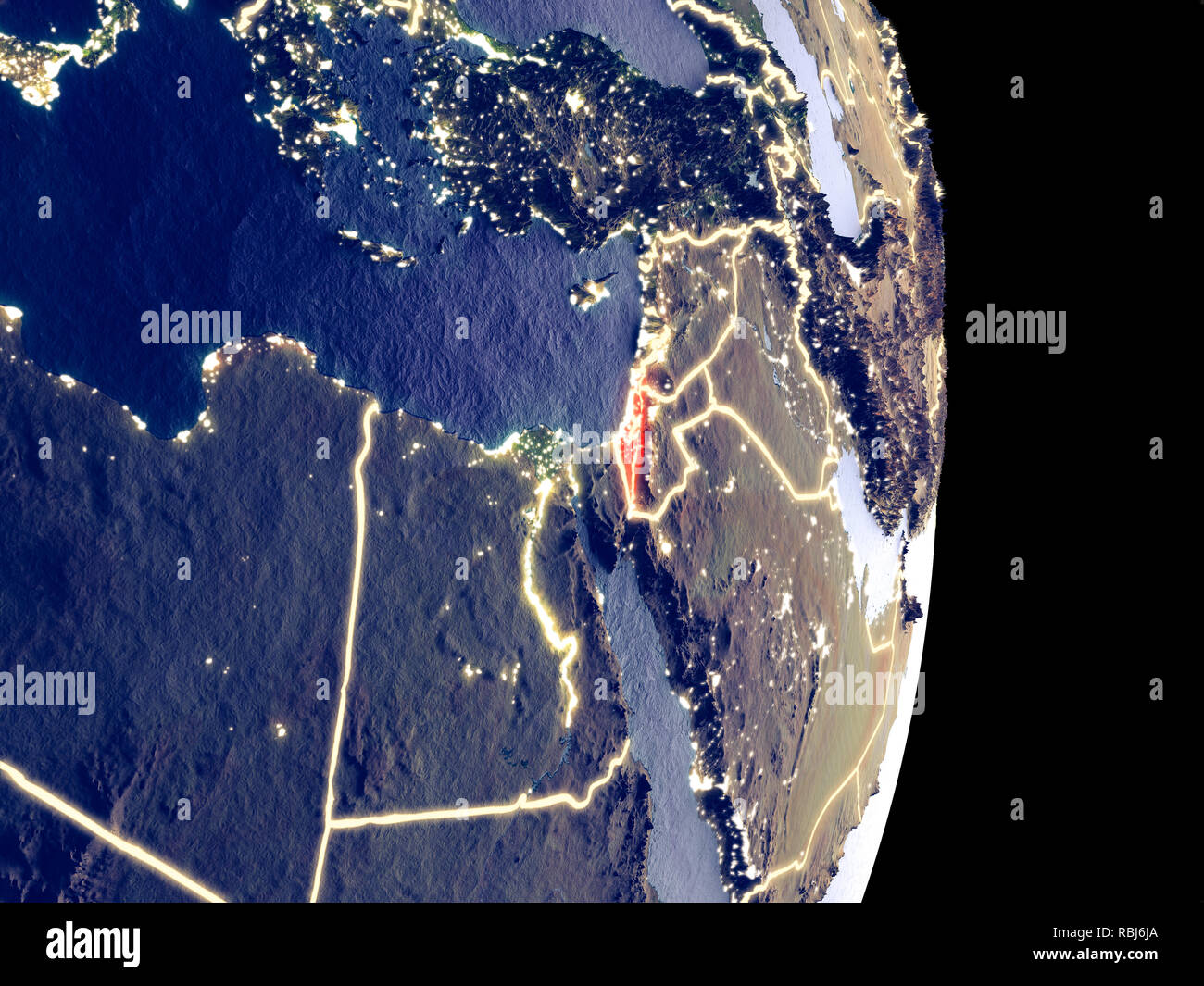 Satellite View Israel High Resolution Stock Photography and Images - Alamy