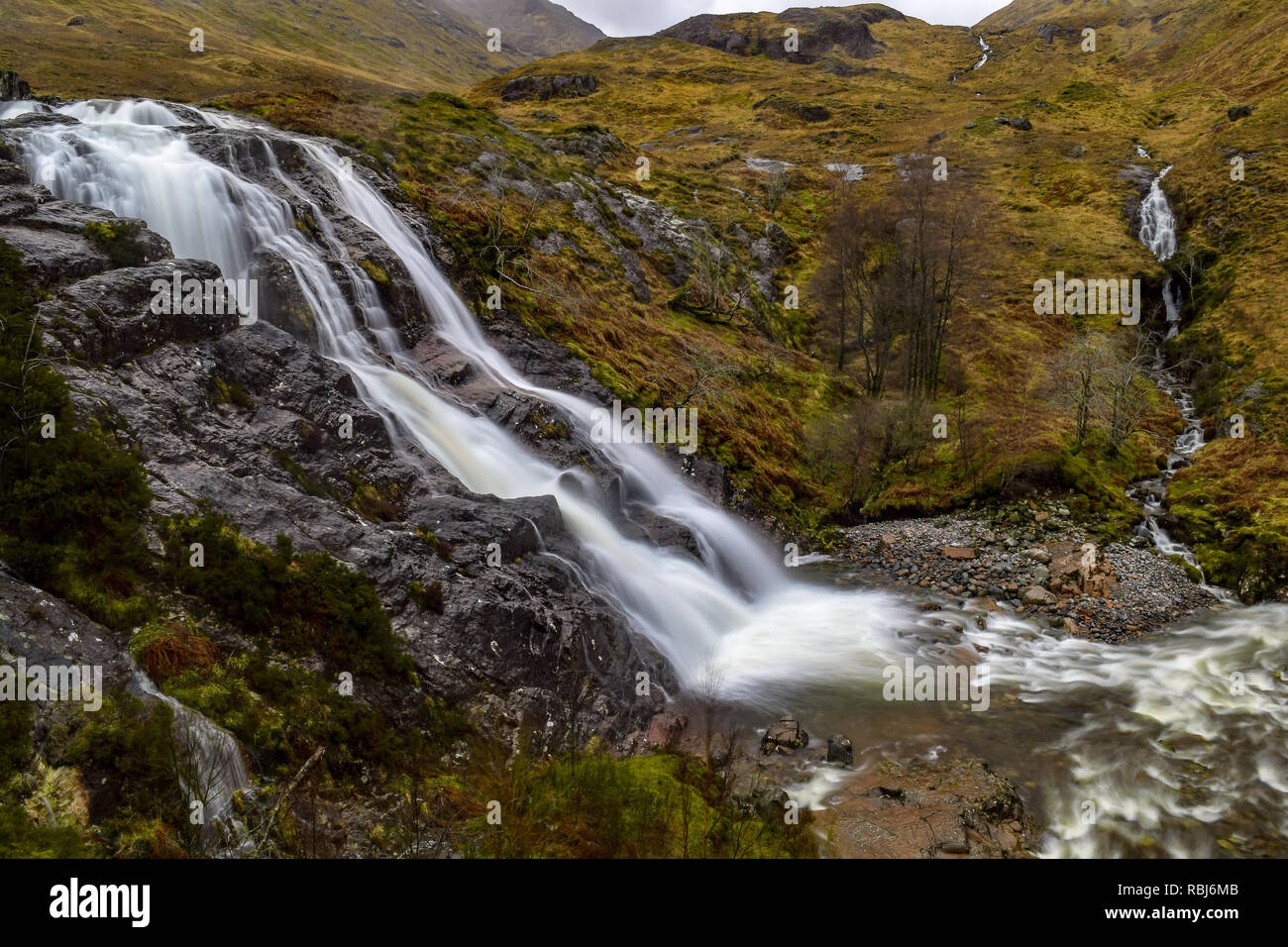 The meeting of three waters in Glencoe, Scotland Stock Photo - Alamy