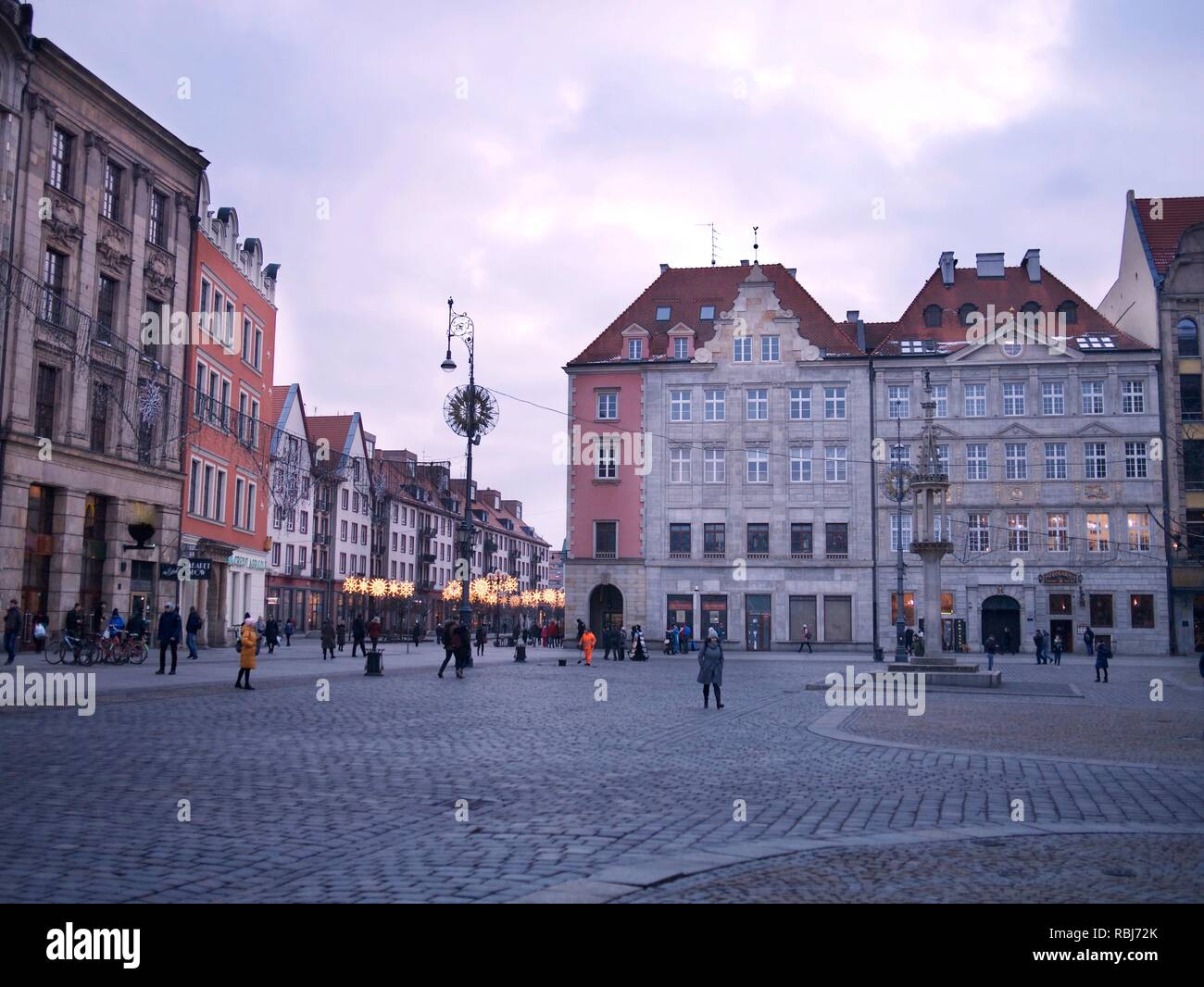 Market Square or Rynek in Winter, Wroclaw, Poland Stock Photo - Alamy