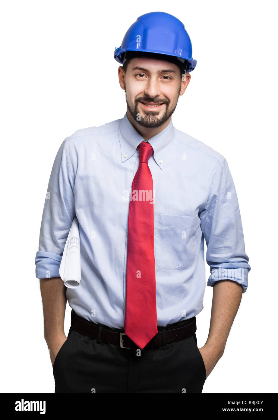 Portrait of an handsome engineer Stock Photo - Alamy