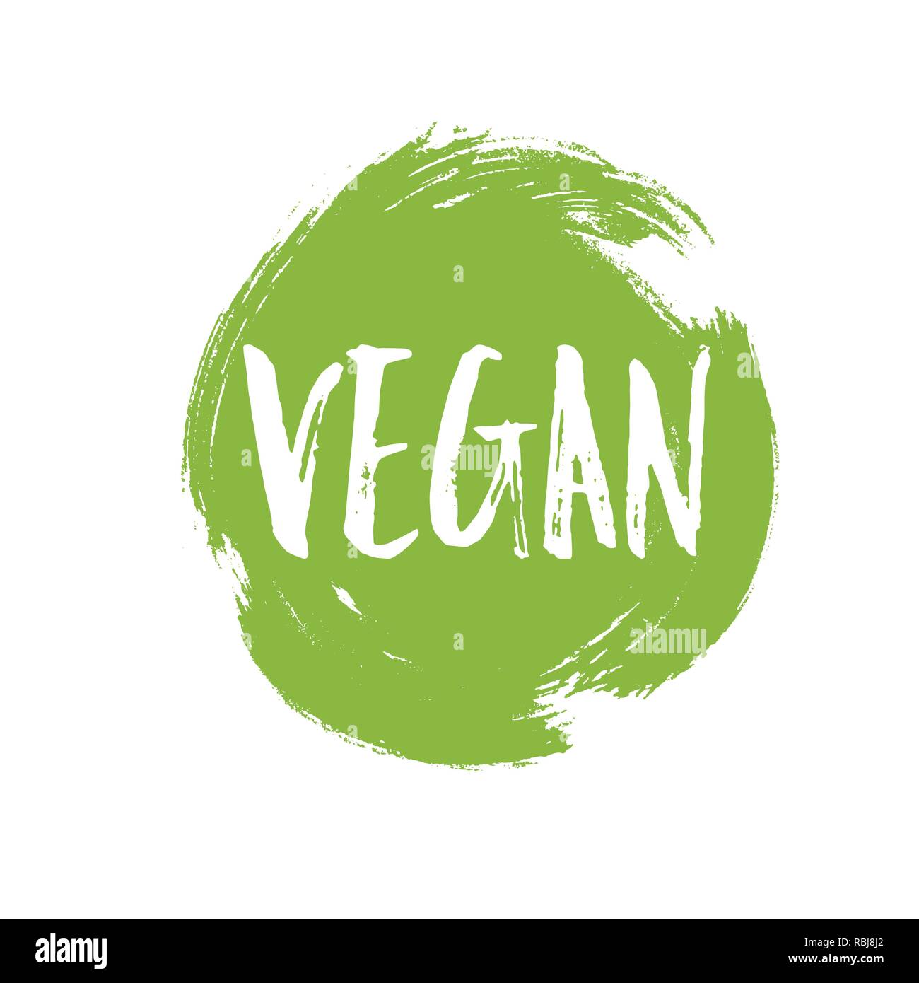 Vegan circular green grunge emblem badge Stock Vector Image & Art - Alamy