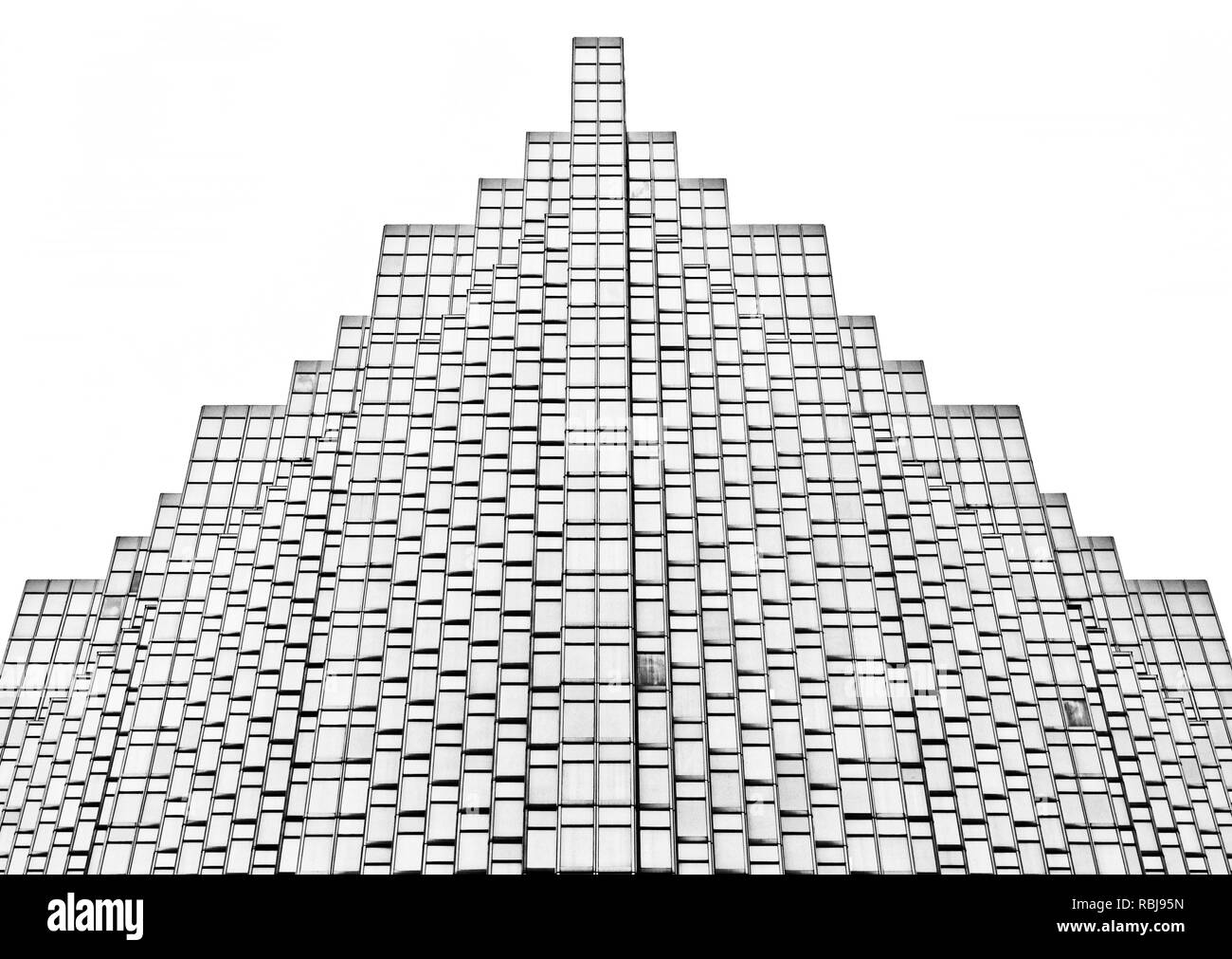 Looking up at the Royal Bank of Canada (RBC) building South Plaza tower ...