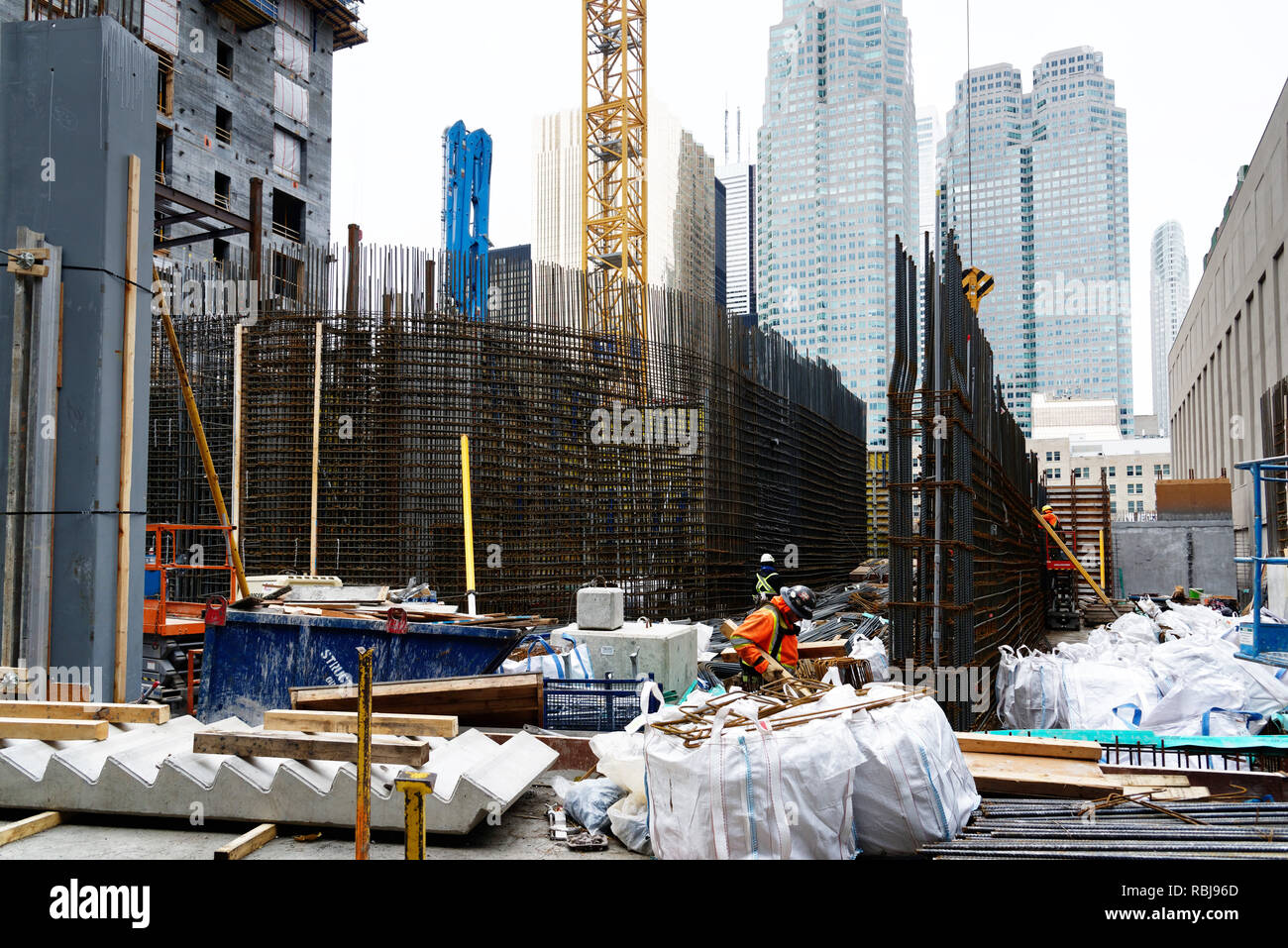 A construction site in downtown Toronto, Canada Stock Photo - Alamy
