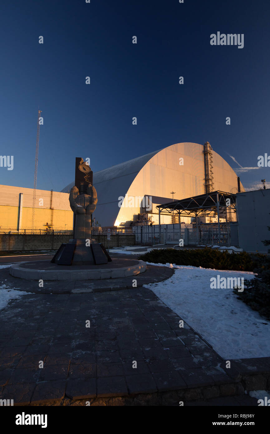 Chernobyl new safe confinement hi-res stock photography and images - Alamy