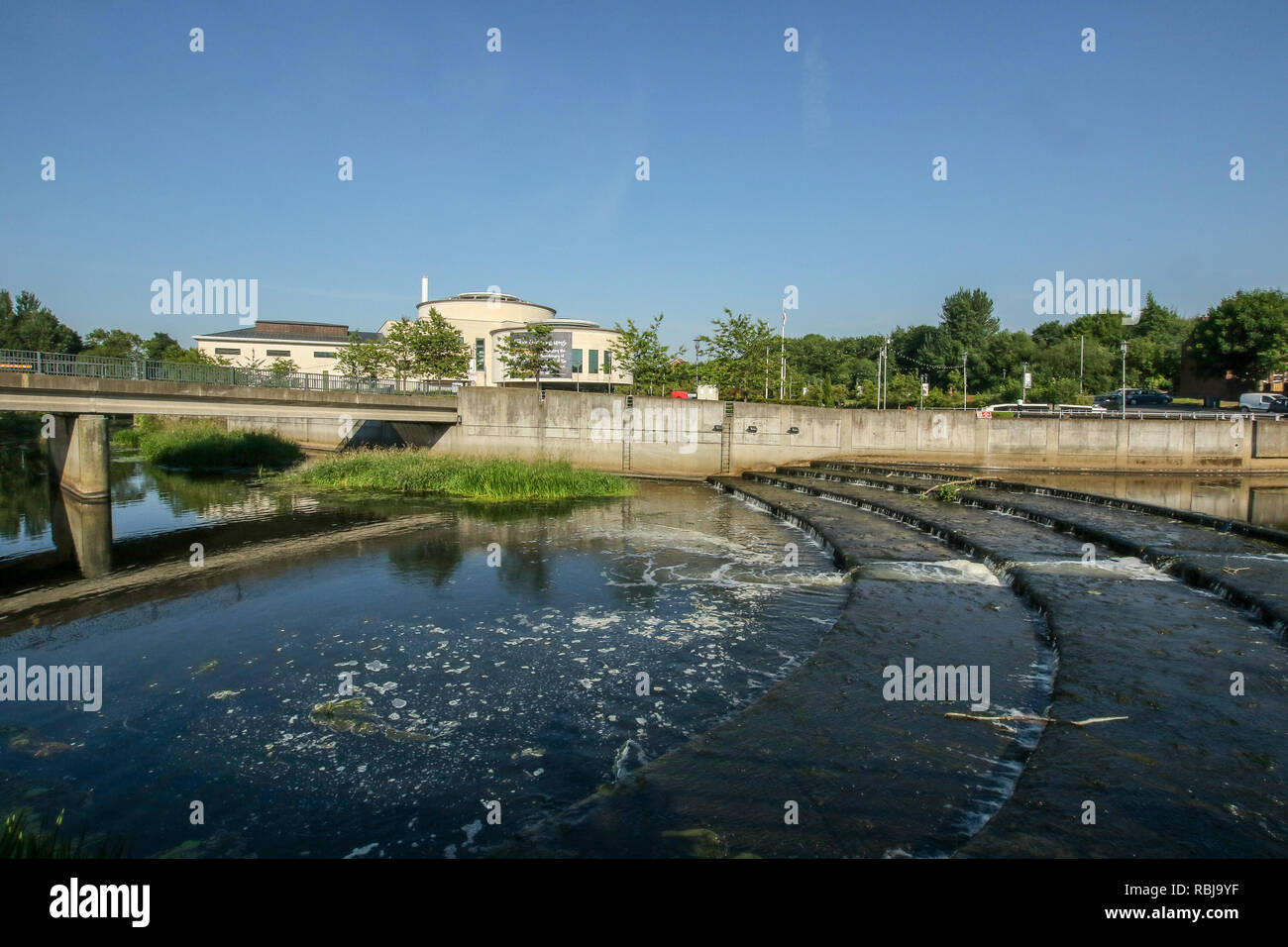 The Island Civic Centre at Lagan Valley Island in Lisburn, County ...