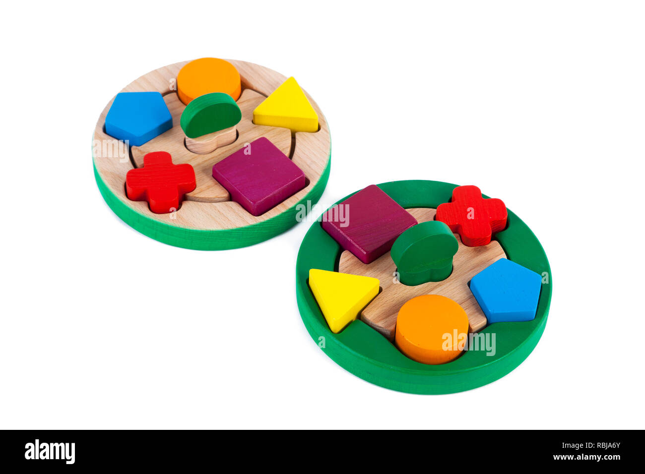 Photo of a wooden toy children's sorter with small wooden details in ...