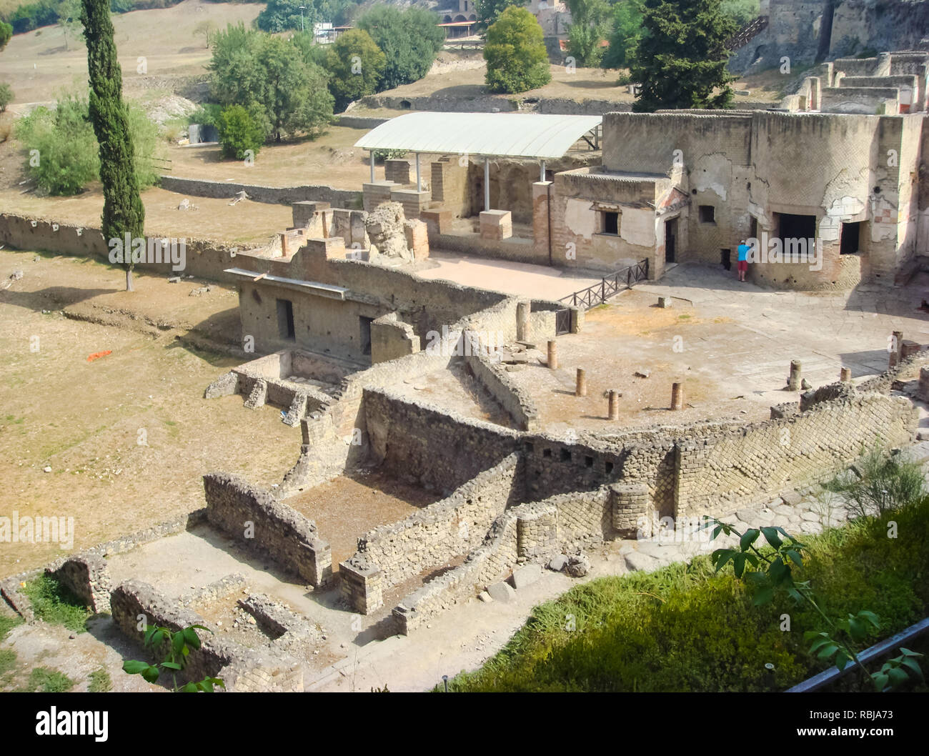 The ancient city of Pompeii in Italy, the archaeological excavations of ...