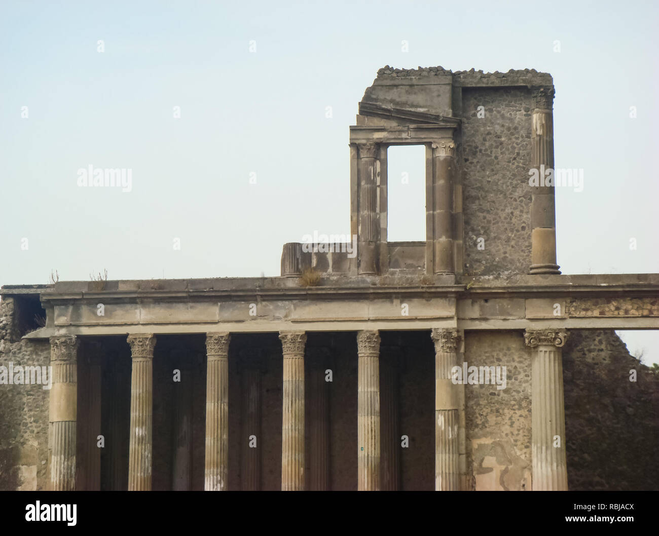 The ancient city of Pompeii in Italy, the archaeological excavations of ...