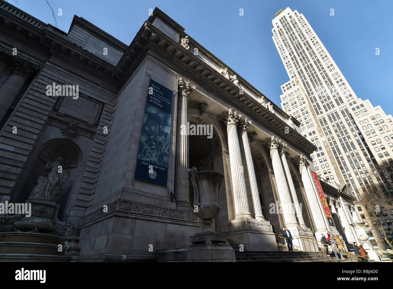 The iconic library in New York - USA Stock Photo - Alamy