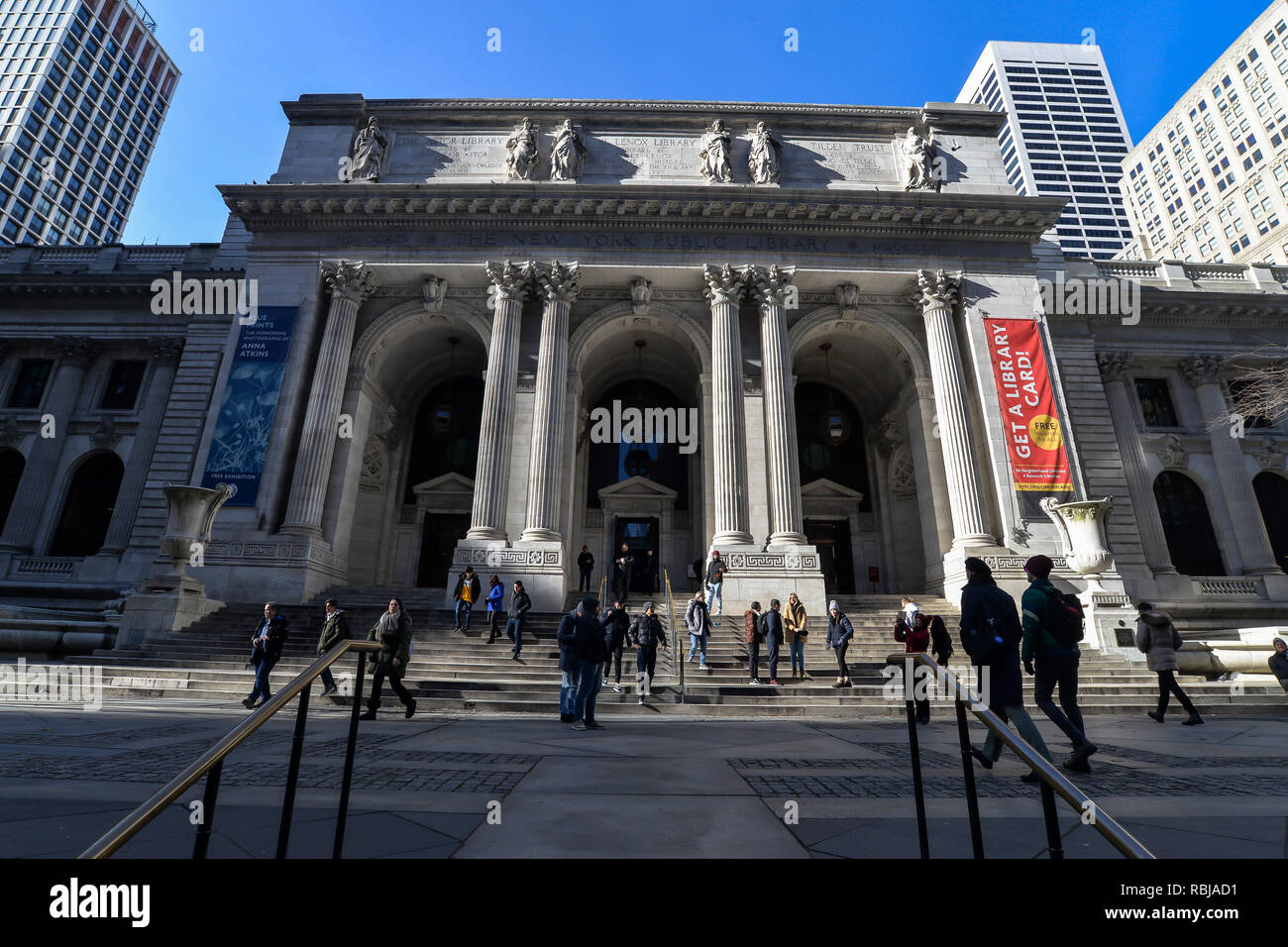 The iconic library in New York - USA Stock Photo - Alamy
