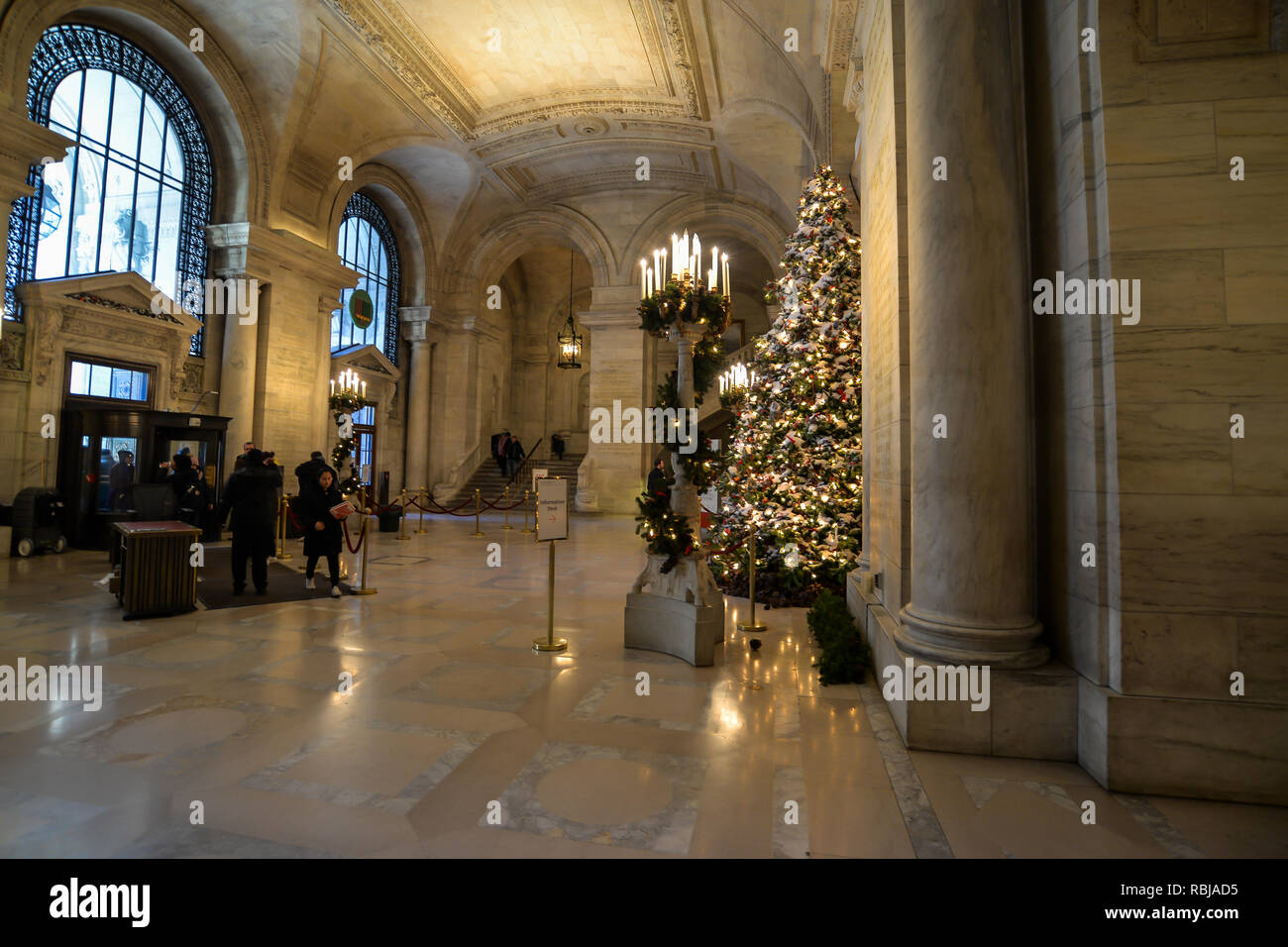 The iconic library in New York - USA Stock Photo - Alamy