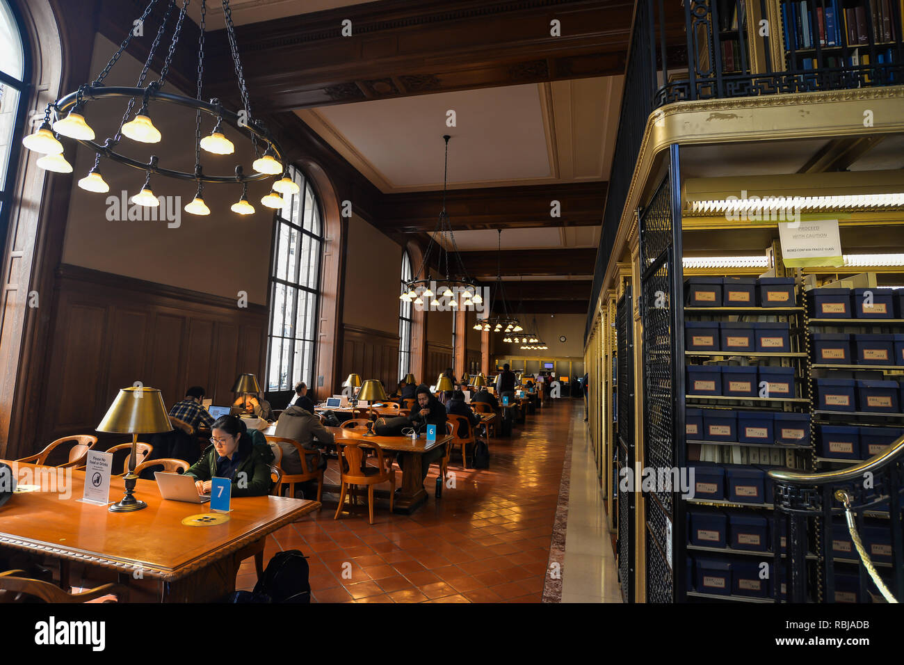 The iconic library in New York - USA Stock Photo - Alamy