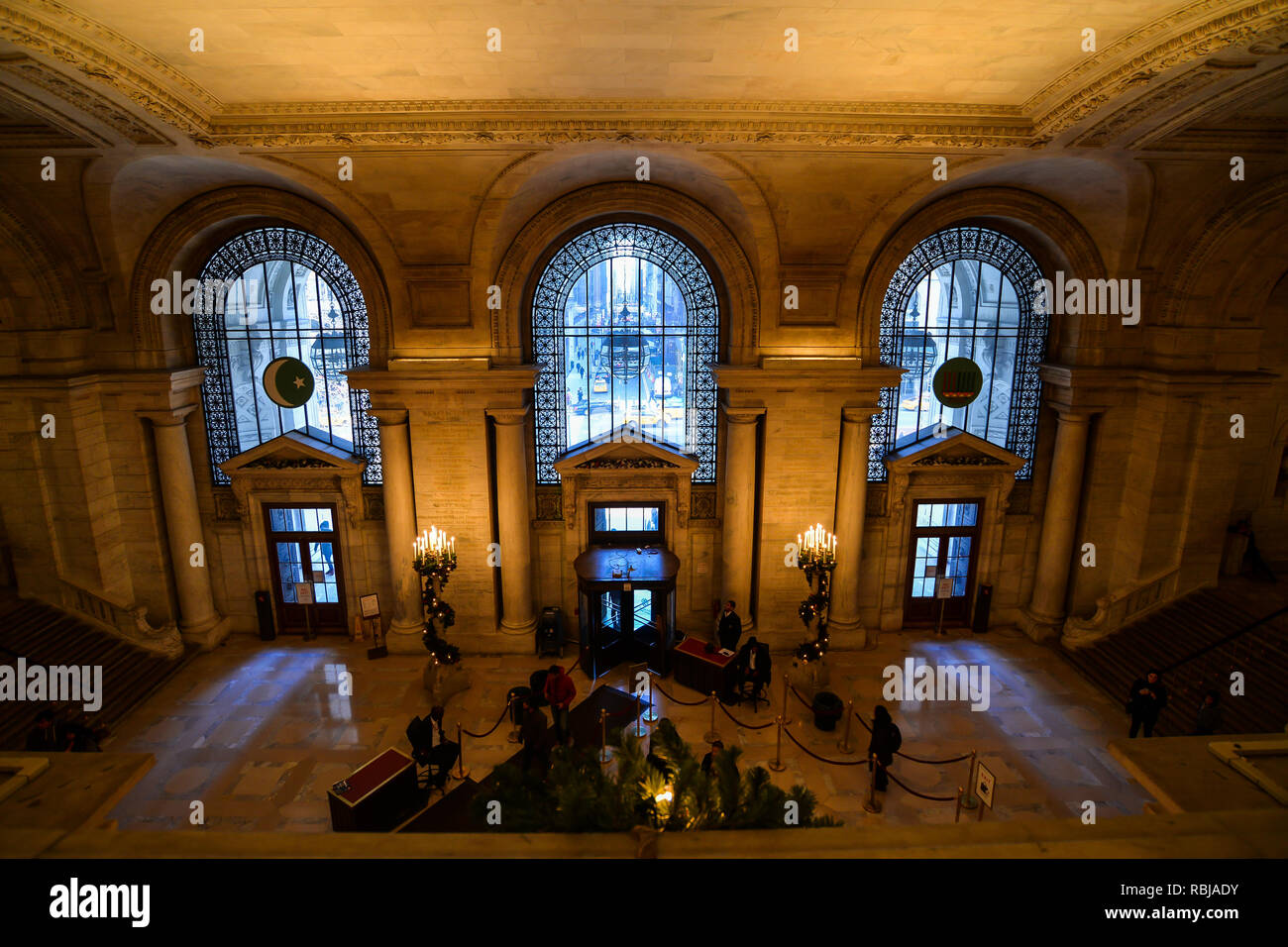 The iconic library in New York - USA Stock Photo - Alamy