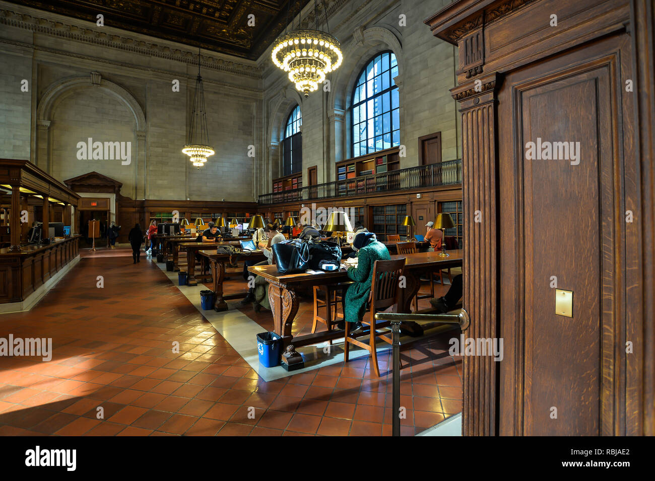 The iconic library in New York - USA Stock Photo - Alamy