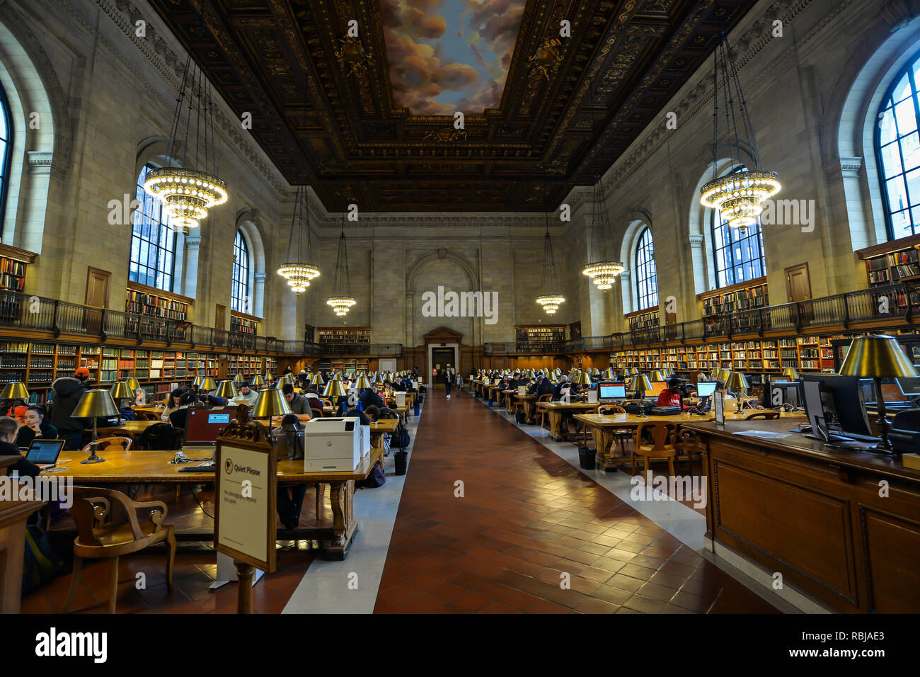 The iconic library in New York - USA Stock Photo - Alamy