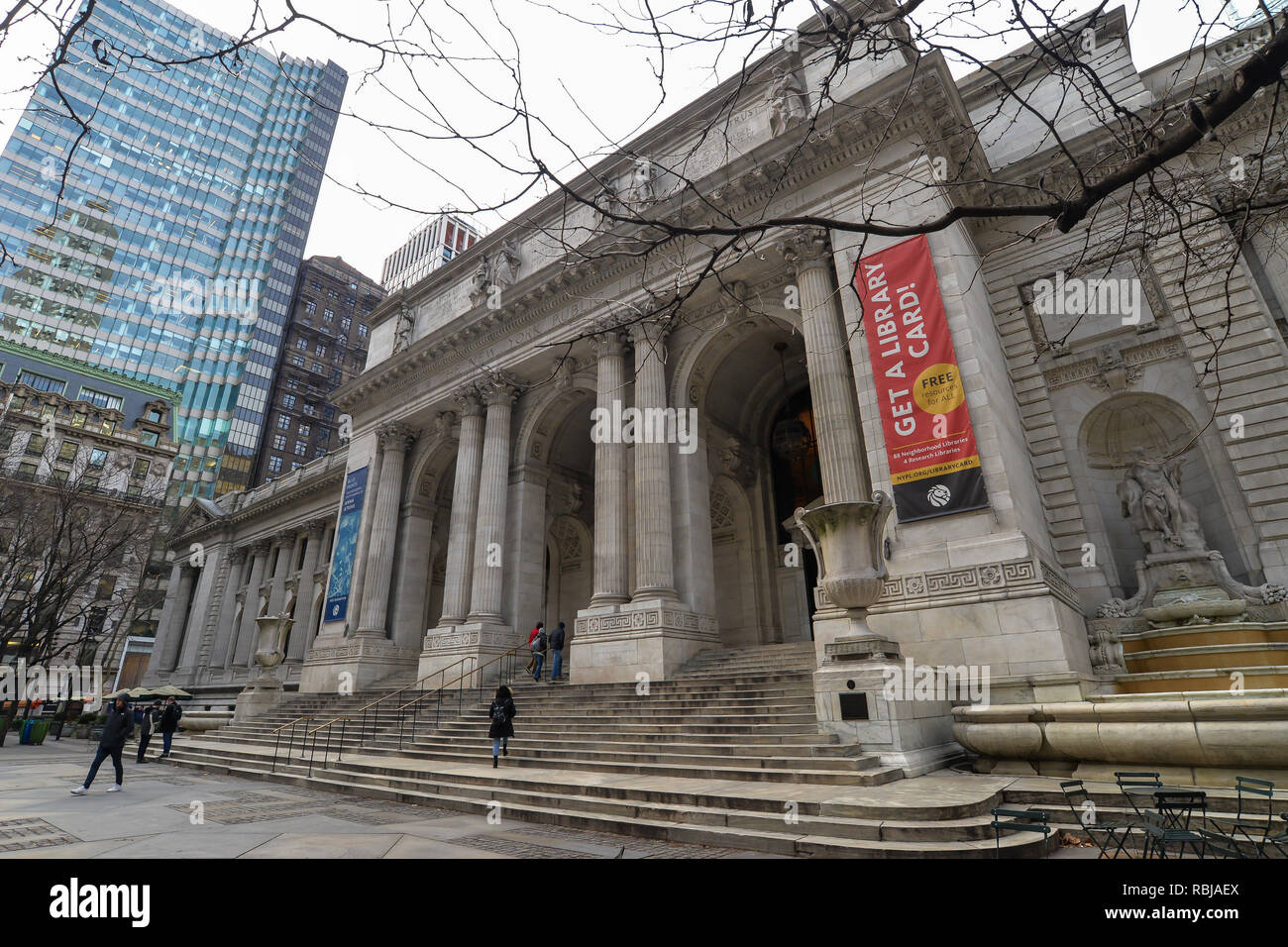 The iconic library in New York - USA Stock Photo - Alamy