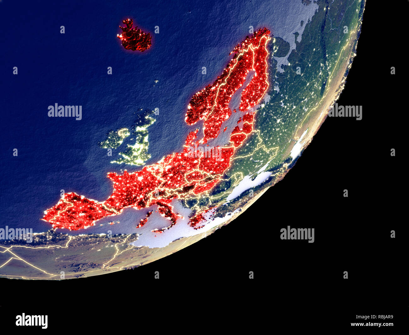 Schengen countries map hi-res stock photography and images - Alamy