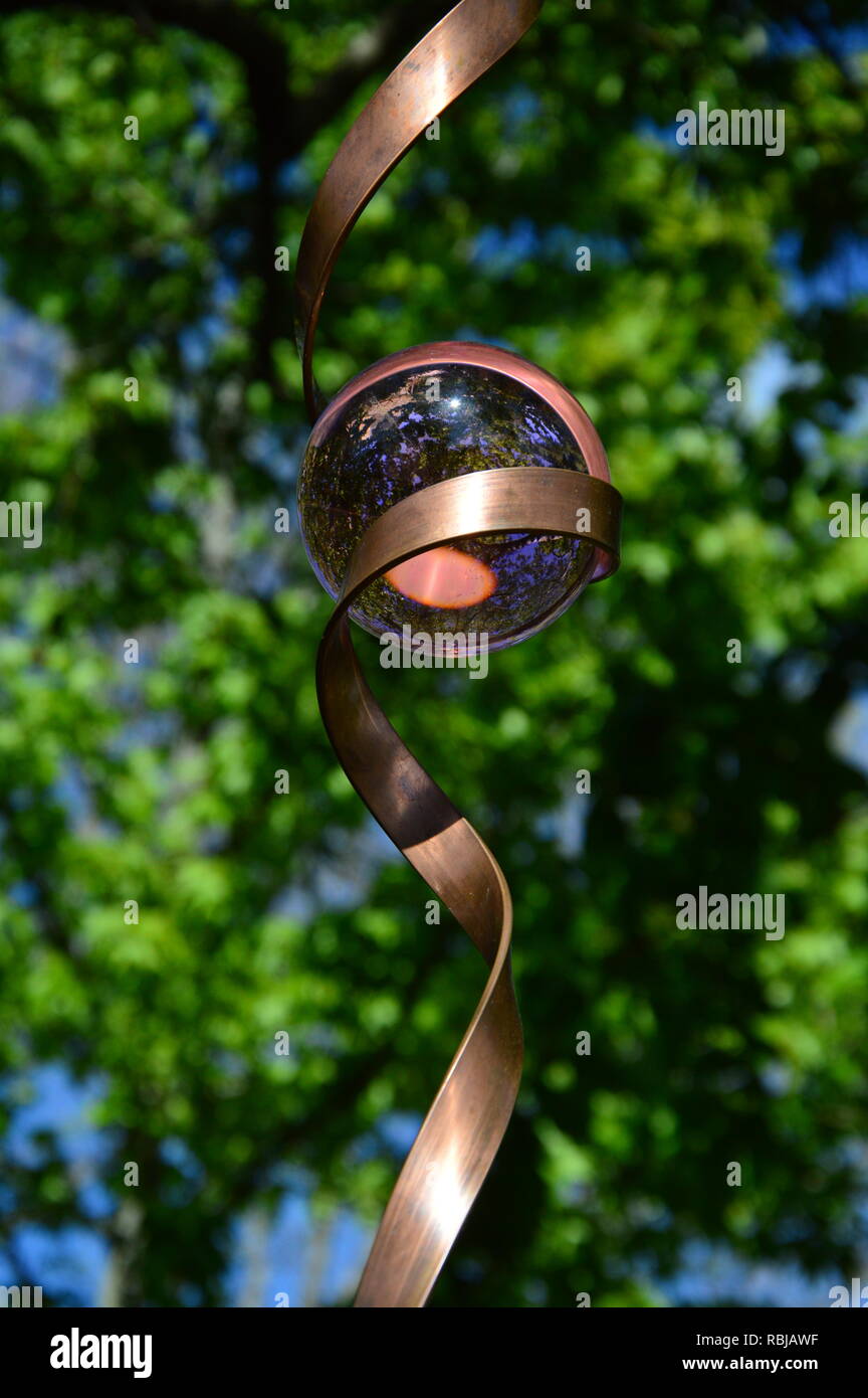 Zoom on a Crystal ball Stock Photo - Alamy