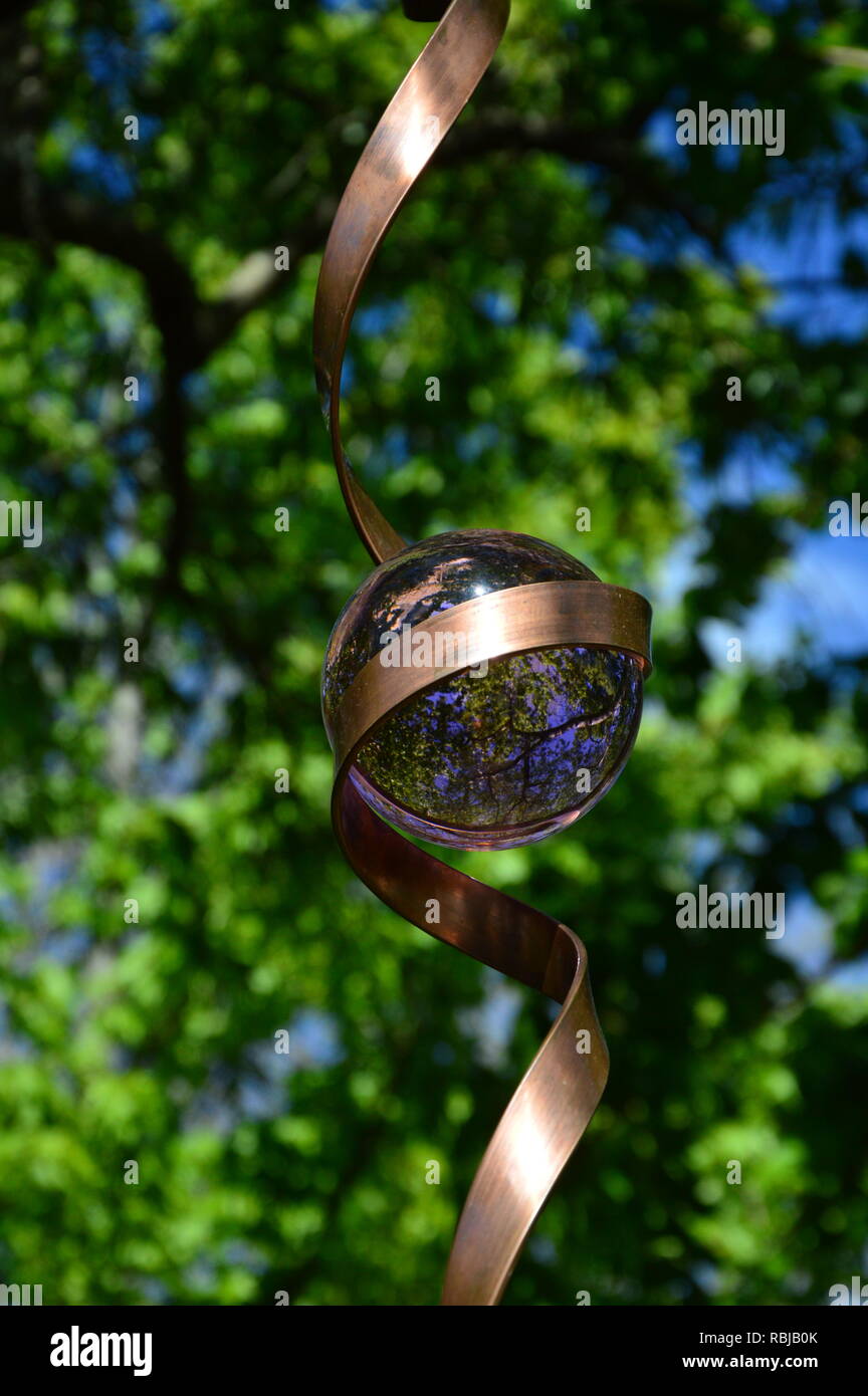 Zoom on a Crystal ball Stock Photo - Alamy
