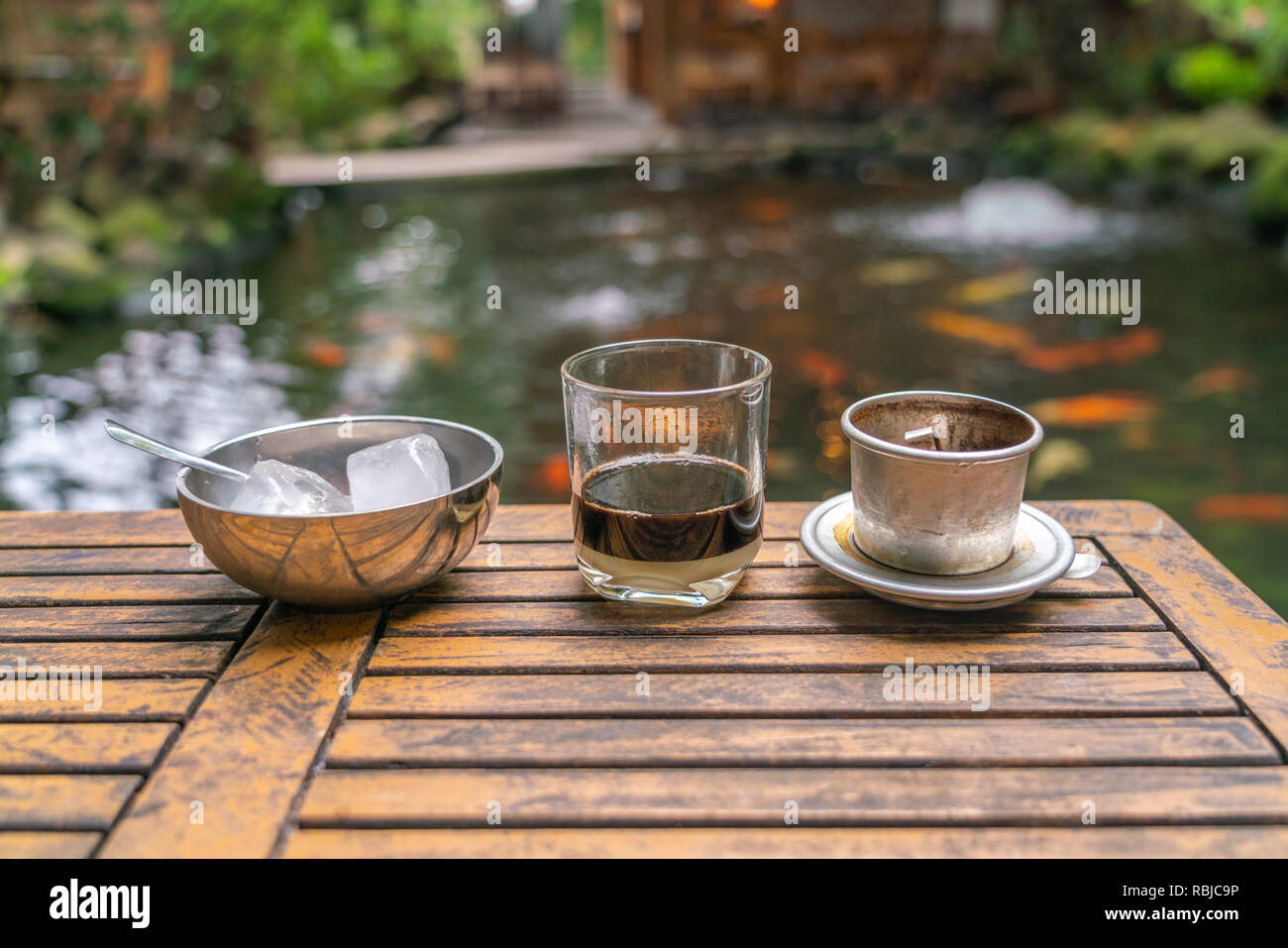 Traditional Vietnamese coffee with condensed milk Stock Photo - Alamy