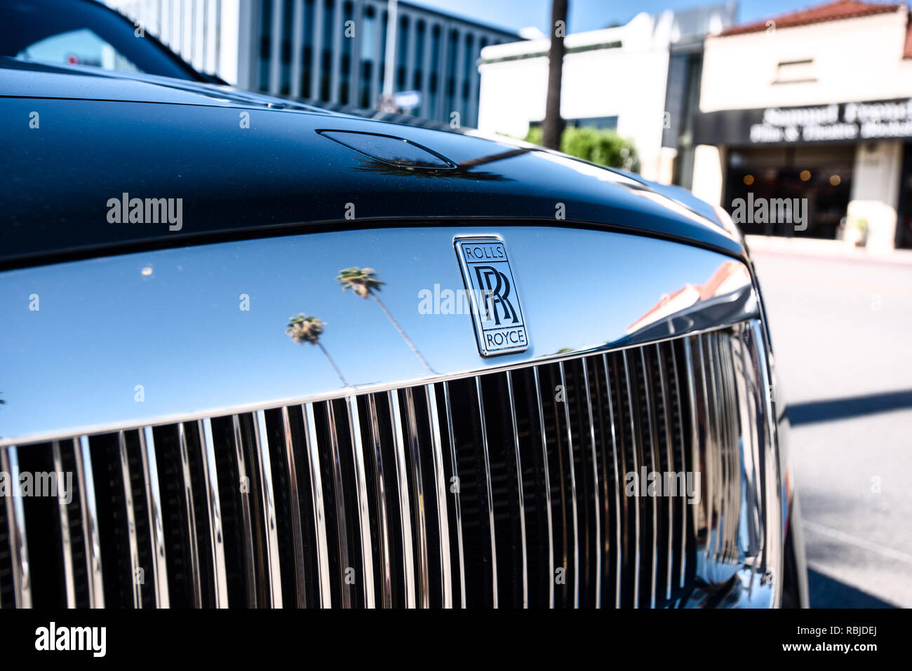 Rolls Royce Grill. Los Angeles Stock Photo - Alamy