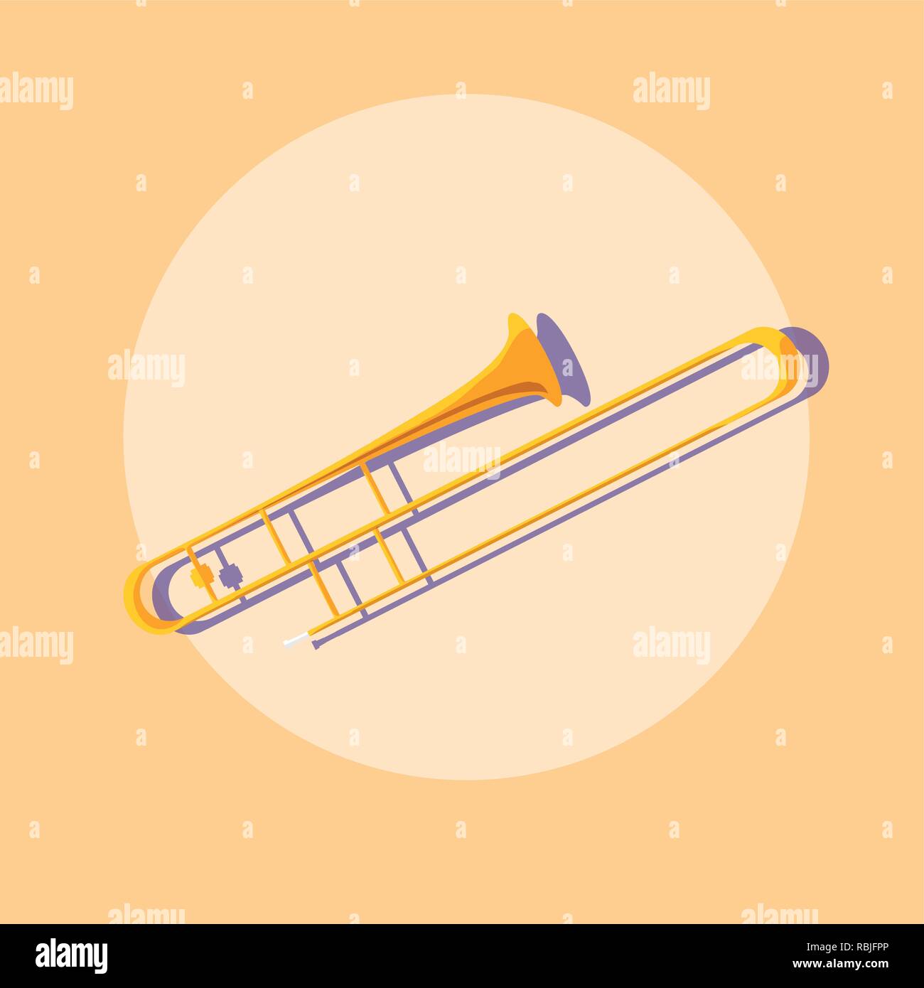 trumpet musical instrument icon vector illustration design Stock Vector ...