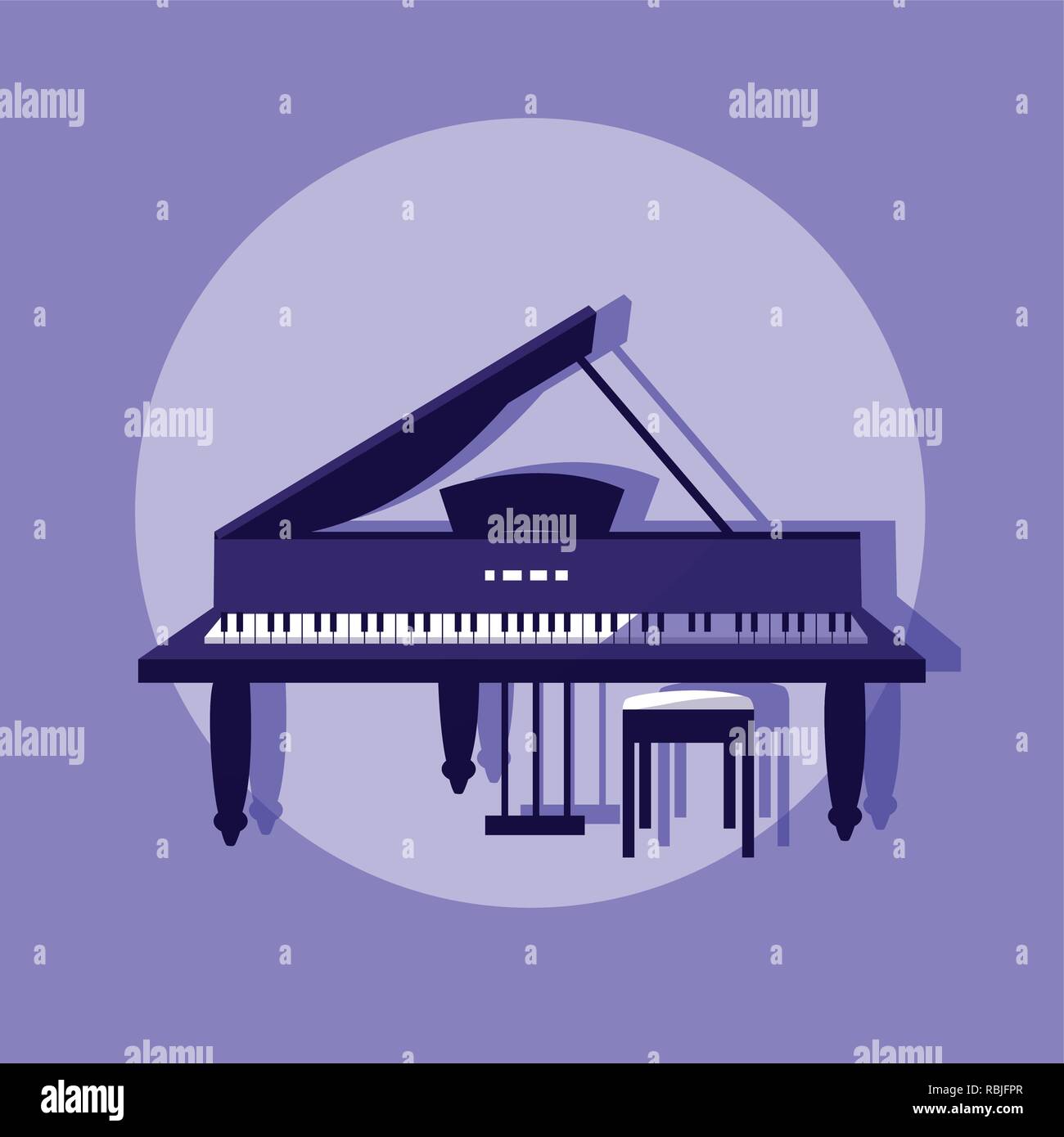 piano classical instrument icon vector illustration design Stock Vector ...