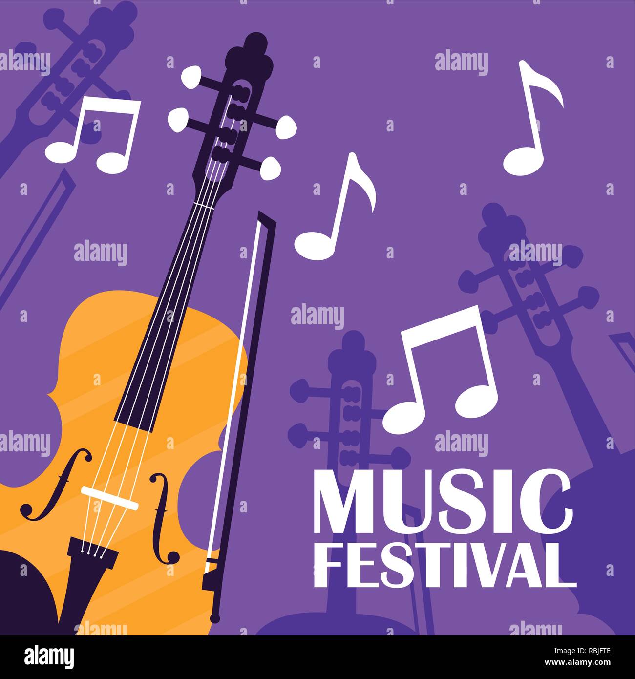 fiddle classical instrument icon vector illustration design Stock ...