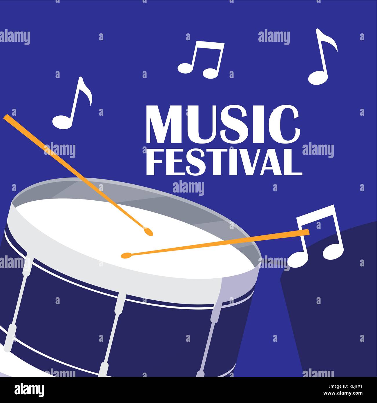 percution drum musical instrument vector illustration design Stock ...