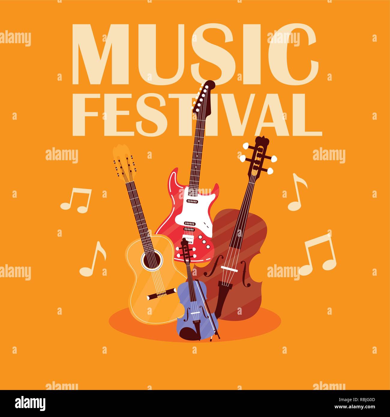 set of musical instruments vector illustration design Stock Vector ...