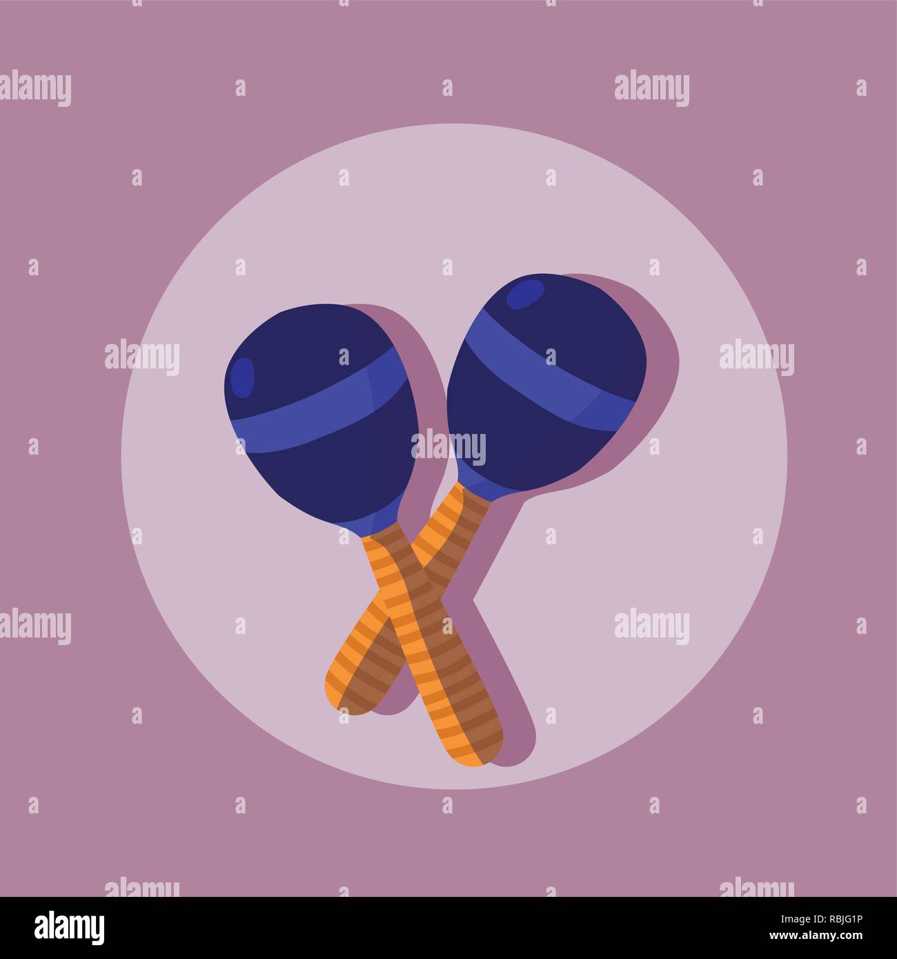 maracas tropical instrument icon vector illustration design Stock ...