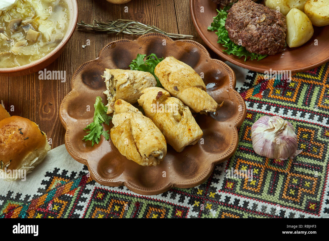 Kruchenyky, meat rolls with a veggie filling, Ukrainian cuisine ...