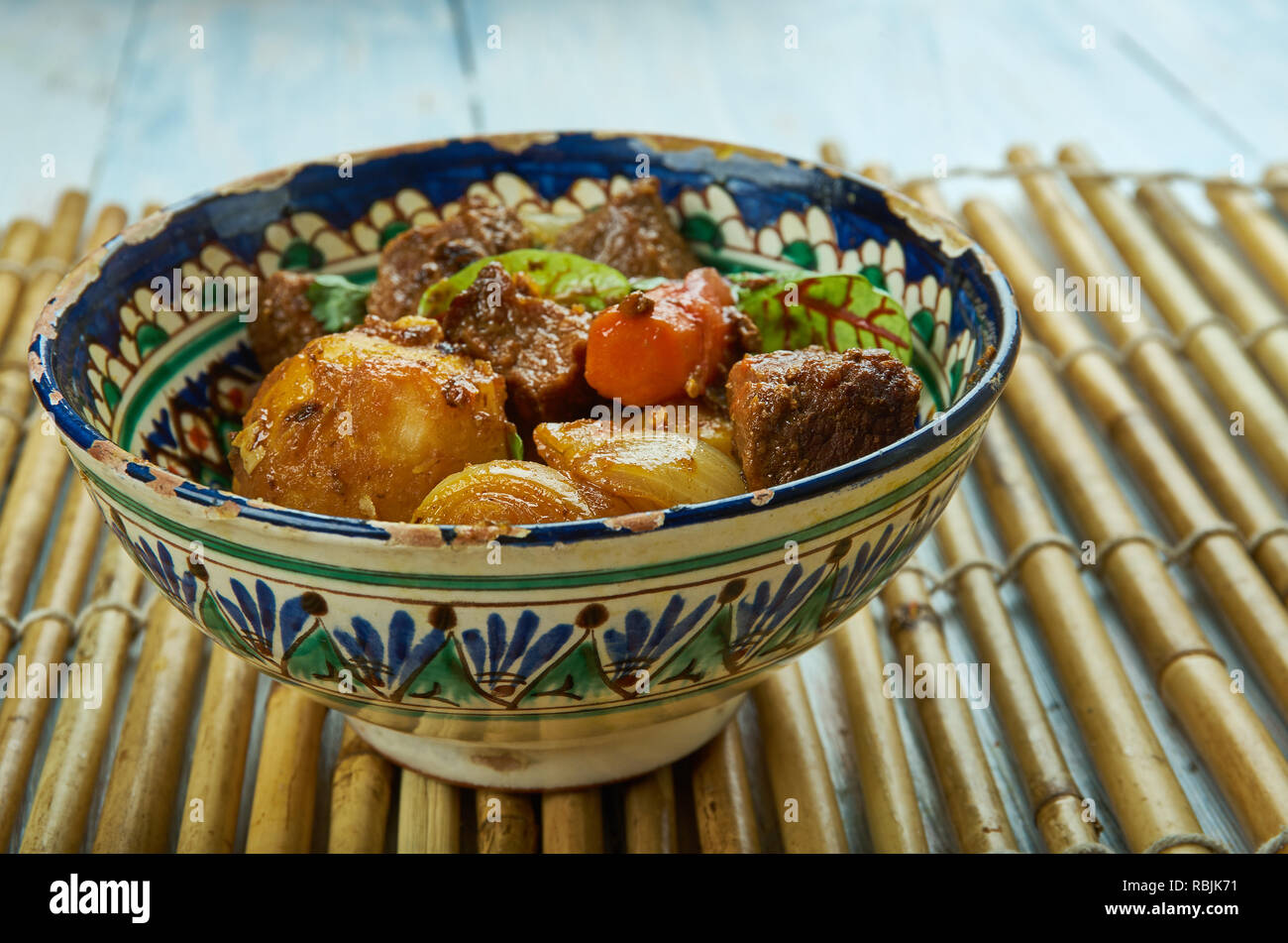 Lauki Gosht Ka shorwa - Pakistani and Indian sabzi close up Stock Photo ...