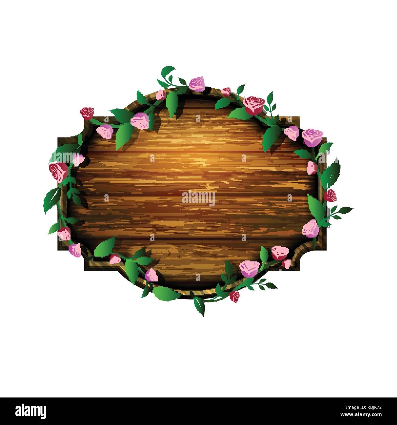 wooden Board vector, wooden object for text Stock Vector Image & Art ...