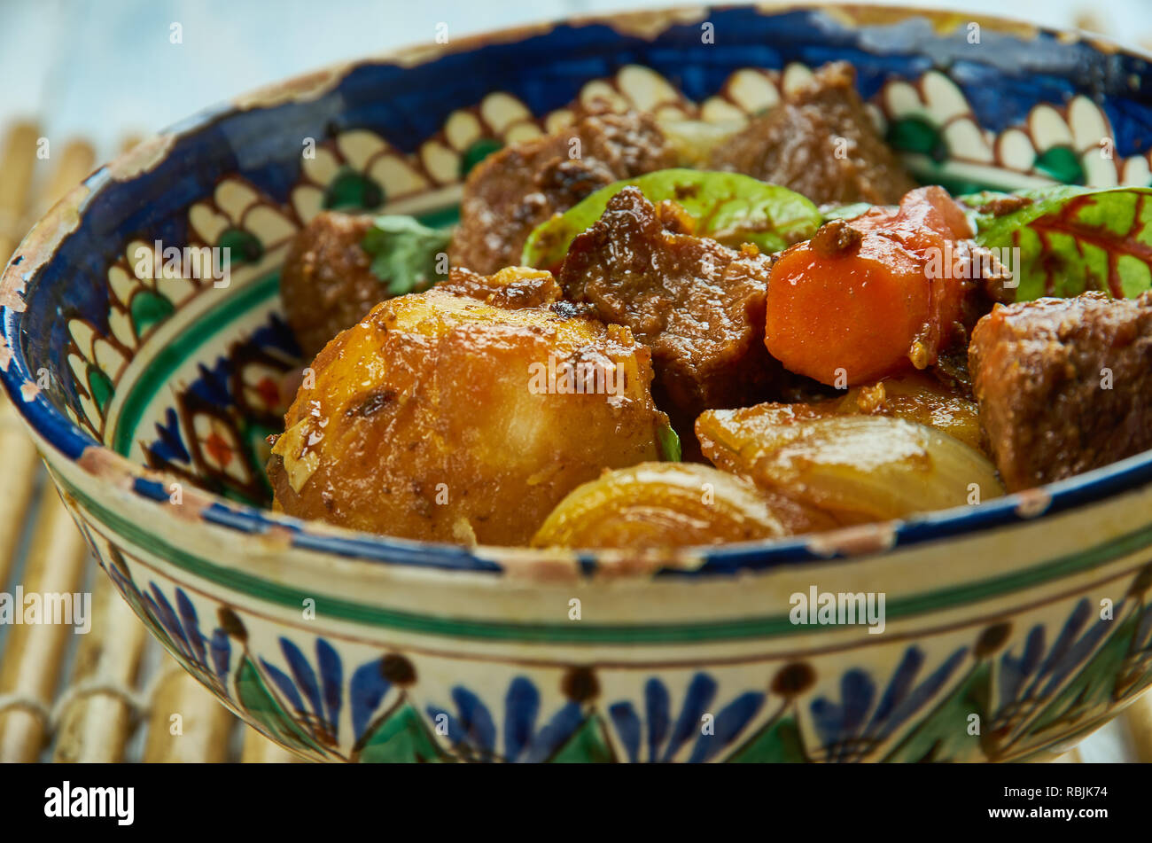 Lauki Gosht Ka shorwa - Pakistani and Indian sabzi close up Stock Photo ...