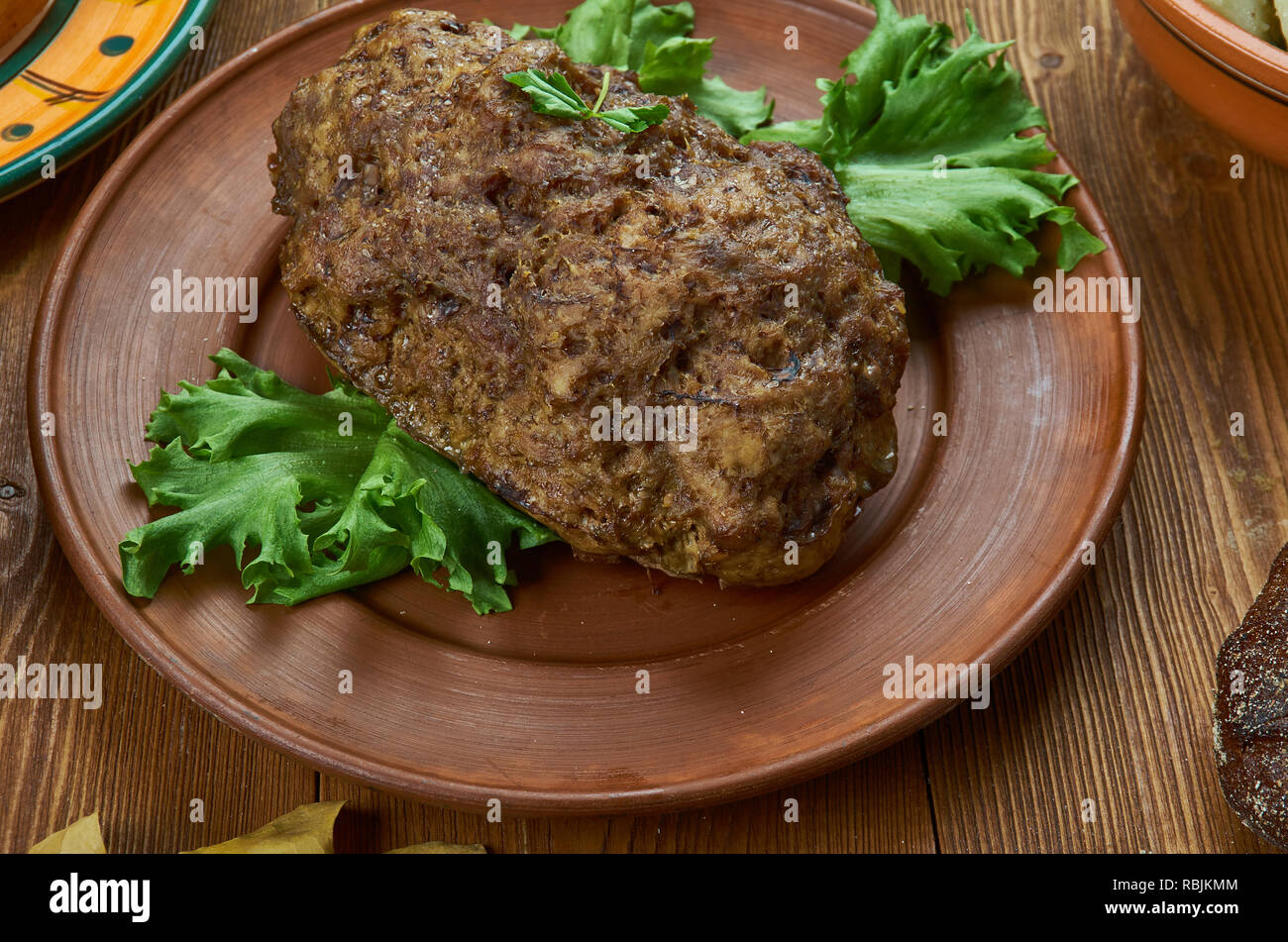 Forloren Hare, Danish Meat Loaf, Danish cuisine, Traditional assorted ...