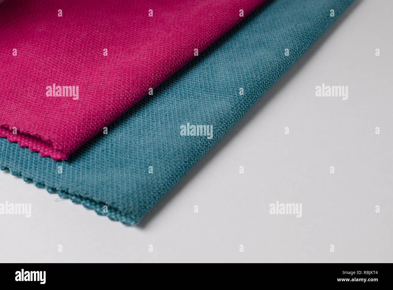 Bright collection of colorful velour textile samples Stock Photo - Alamy