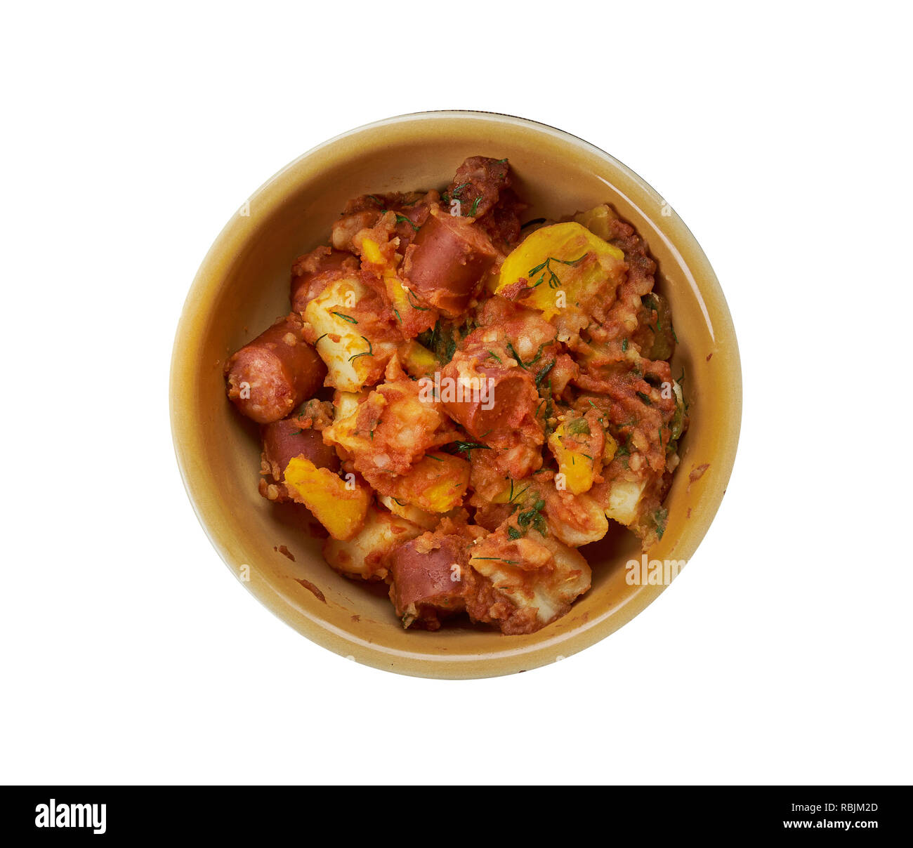Danish Sausage Stew Traditional Dish