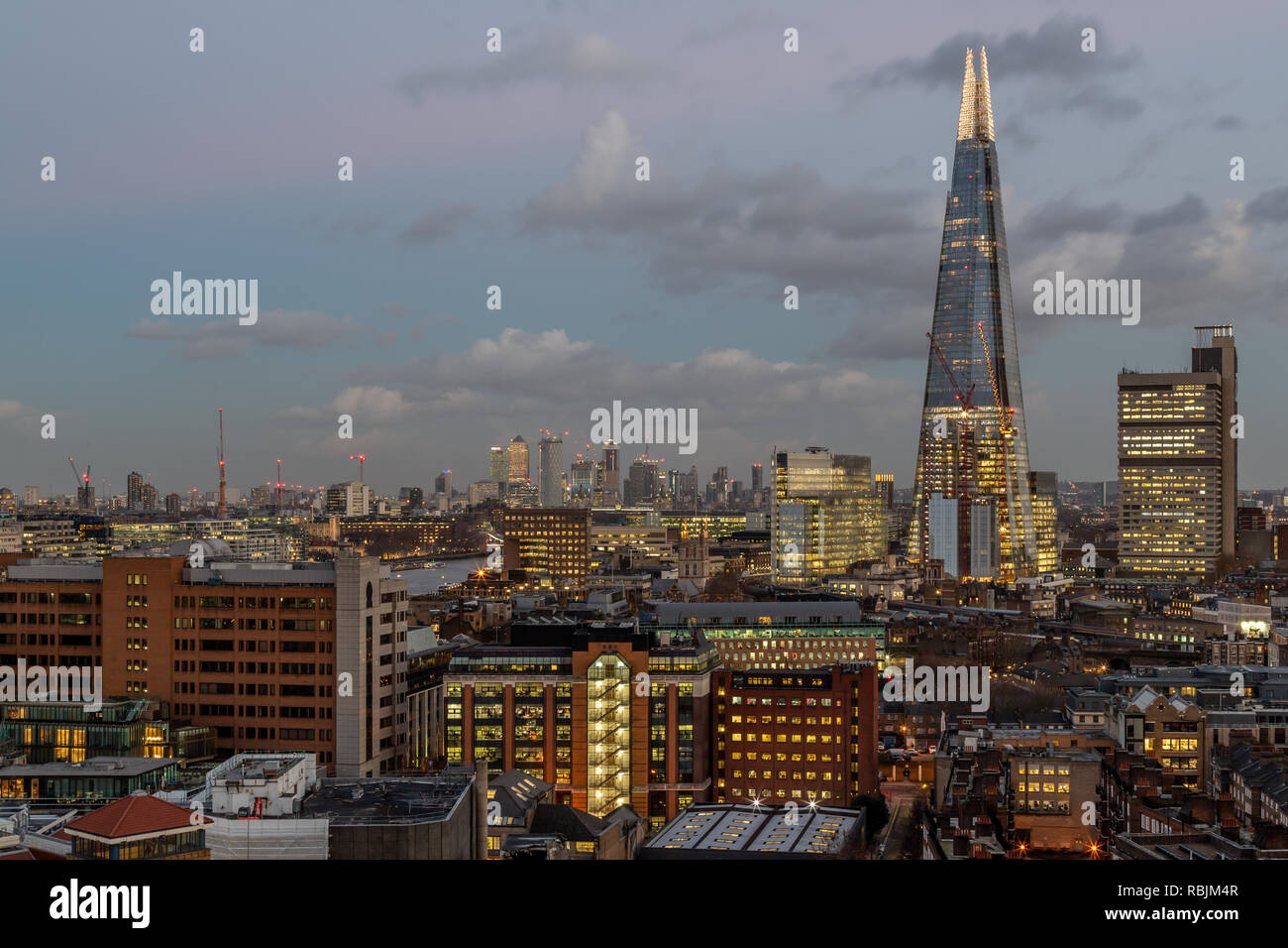 London skyline at dusk Stock Photo - Alamy