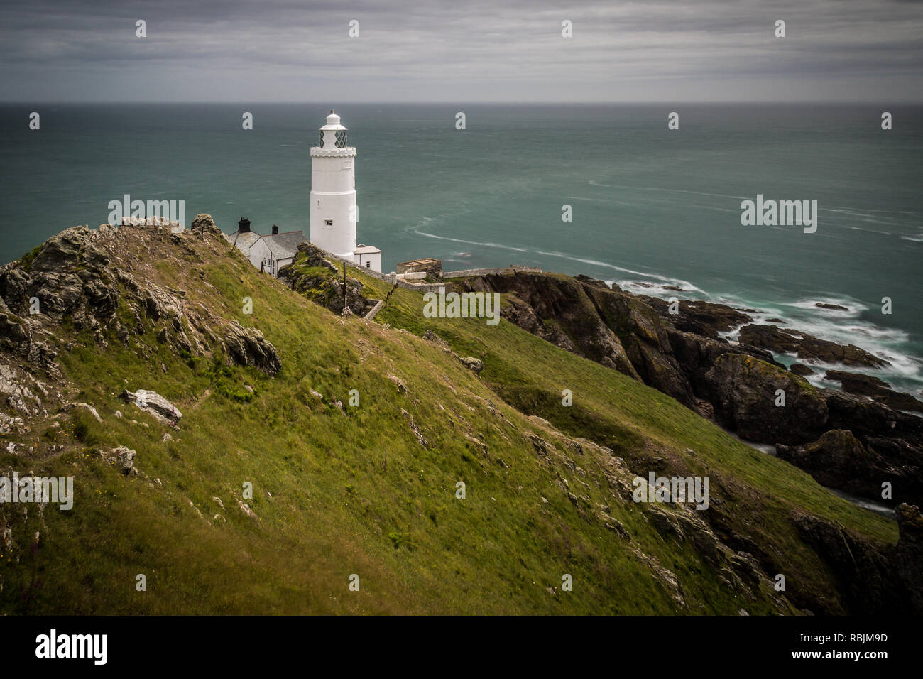 Start Point Lighthouse in Devon Stock Photo - Alamy