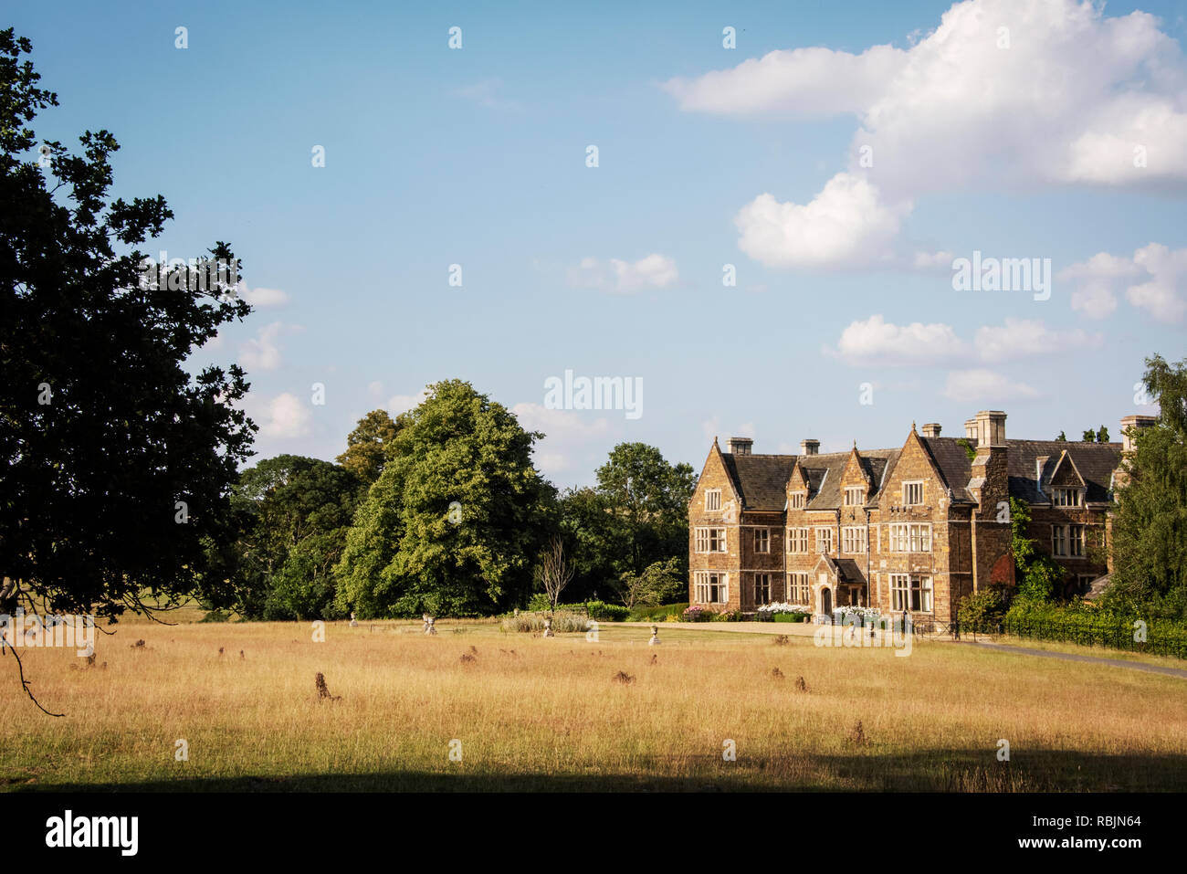 UK, Launde Abbey, Leicestershire - July 2018: Once home to the Cromwell ...