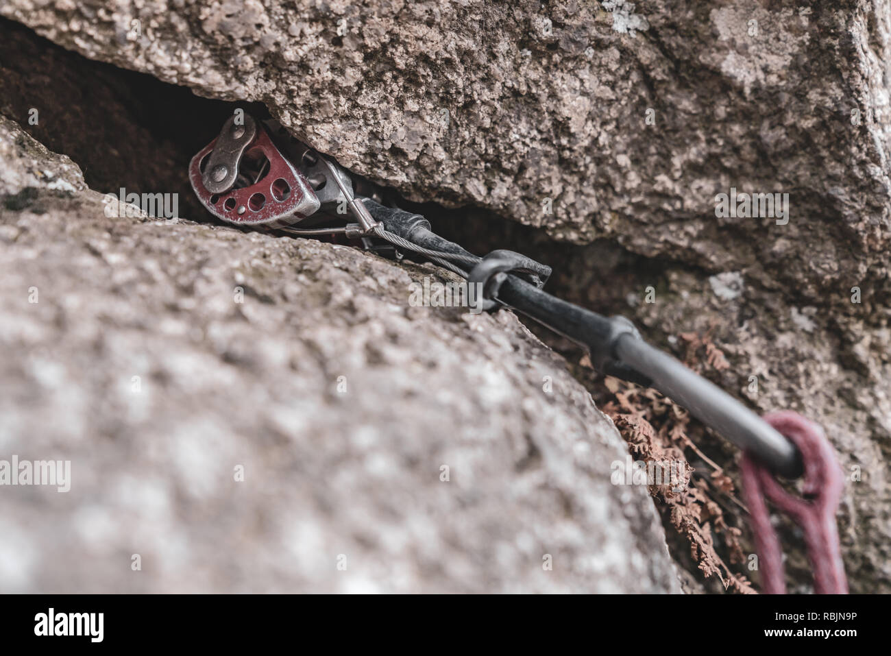 Traditional Rock Climbing Gear. Cams, Stoppers, Rope, Quickdraws, and ...