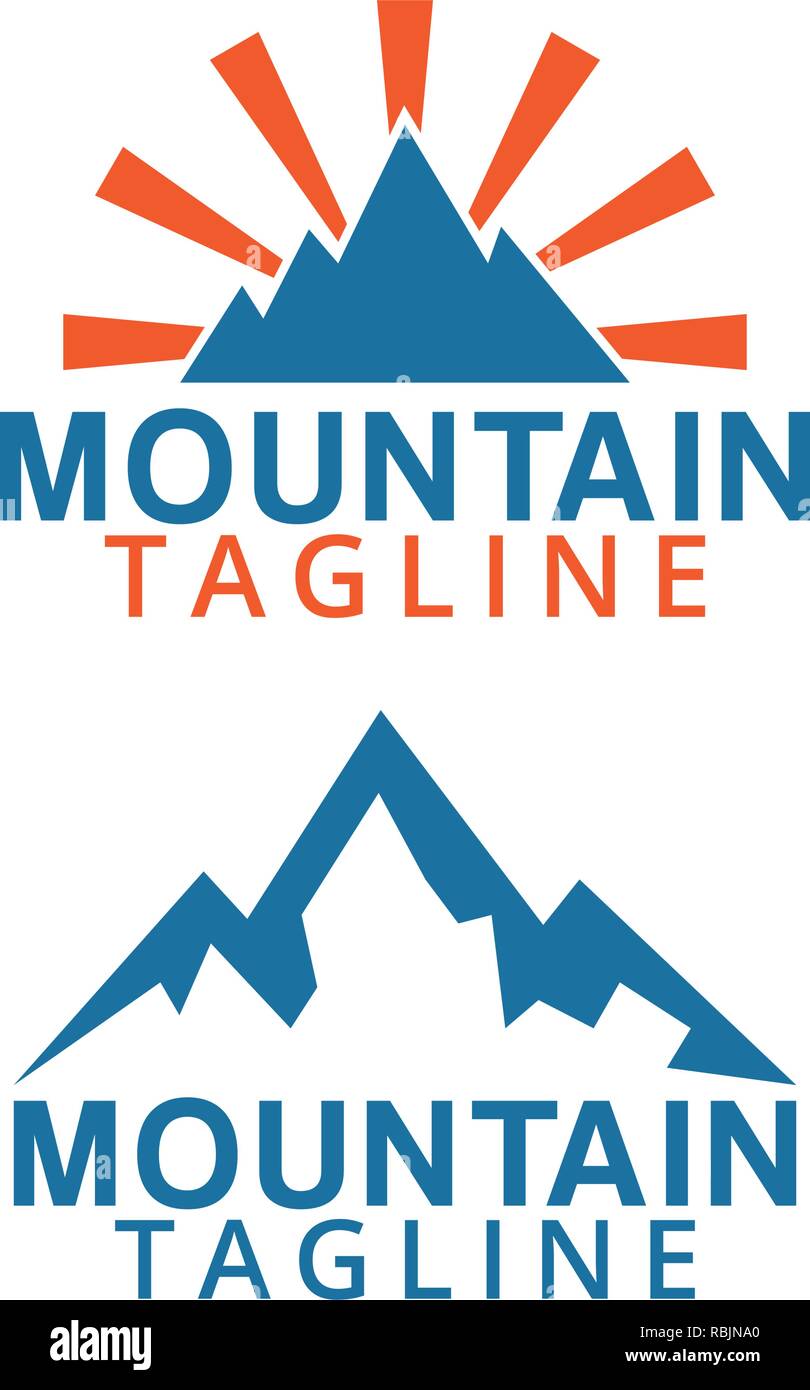 The blue mountain Stock Vector Images - Alamy
