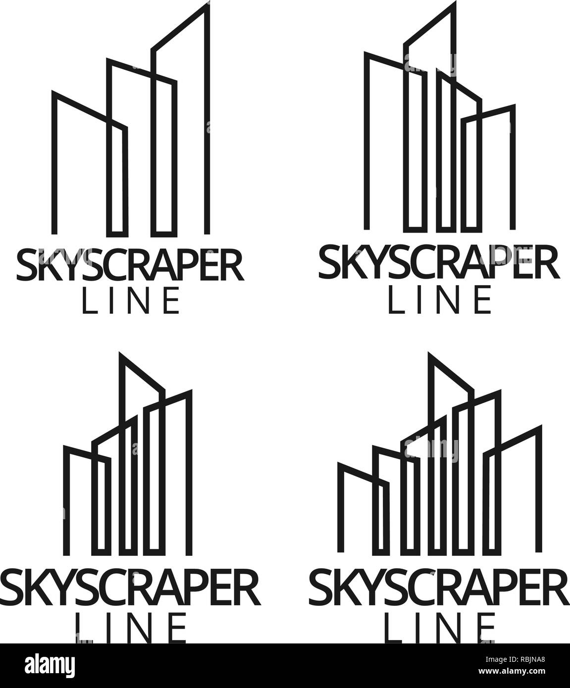 Skyscrapers logo Cut Out Stock Images & Pictures - Alamy