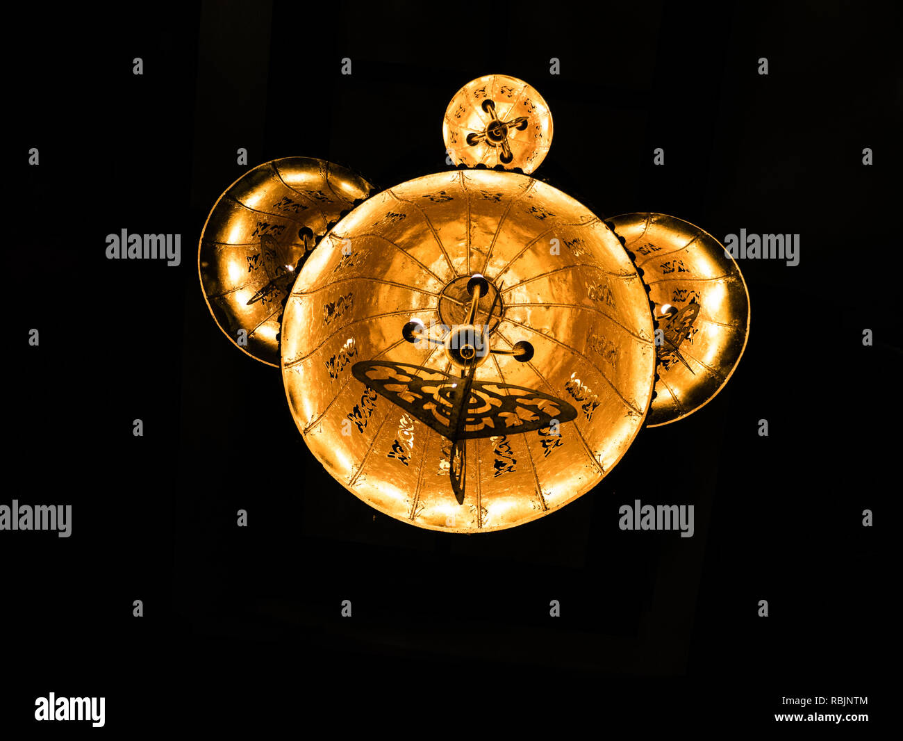 Lamp in the night Stock Photo - Alamy